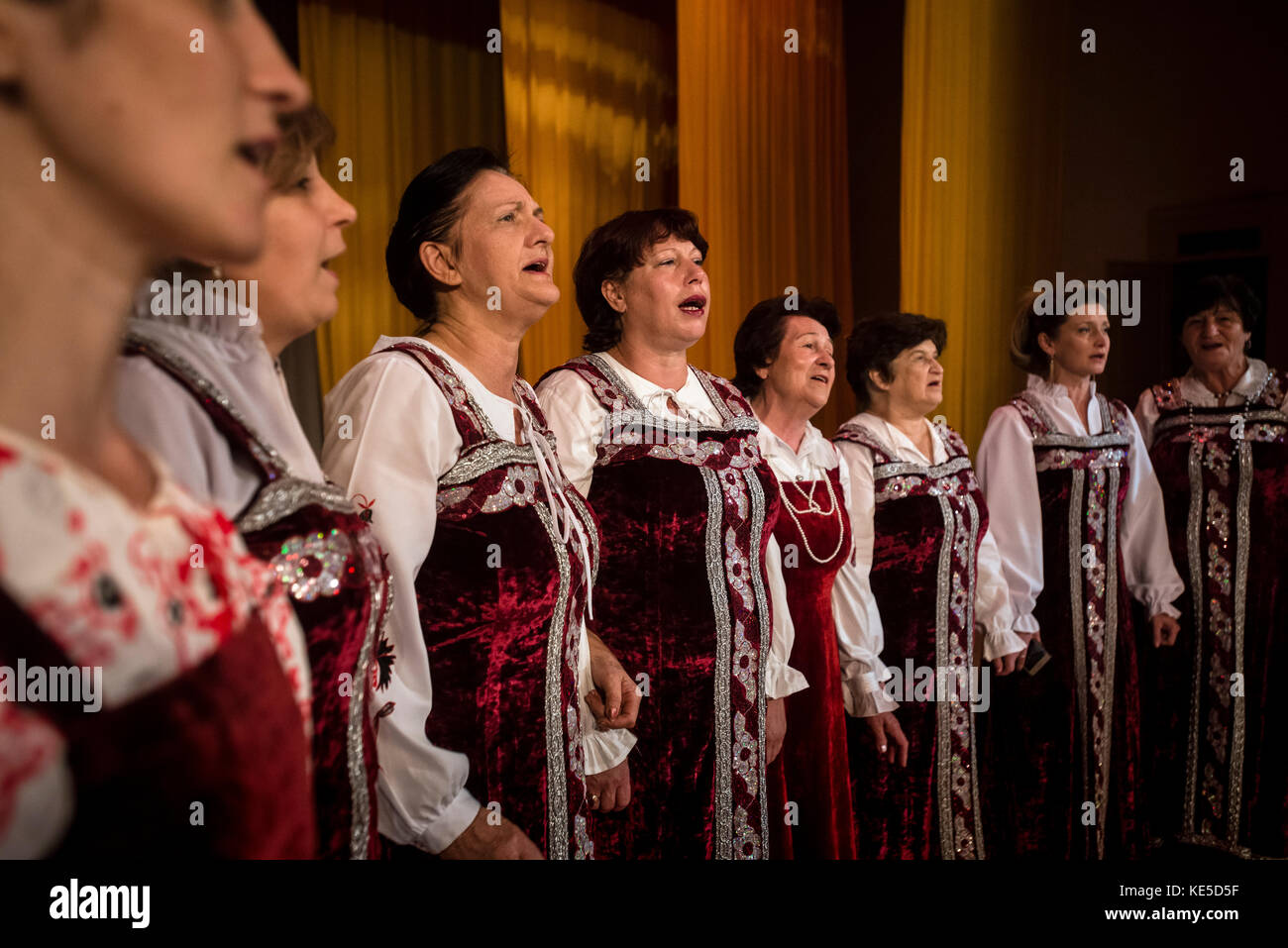 Slavyanka Chorus sing traditional Russian songs at Ivanovka village ...