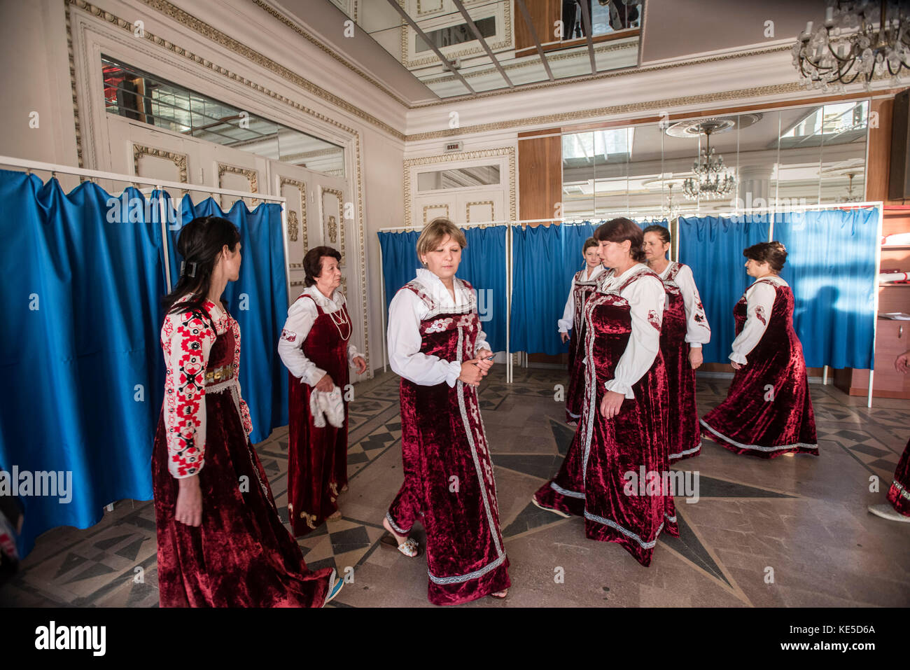 Slavyanka Chorus sing traditional Russian songs at Ivanovka village ...