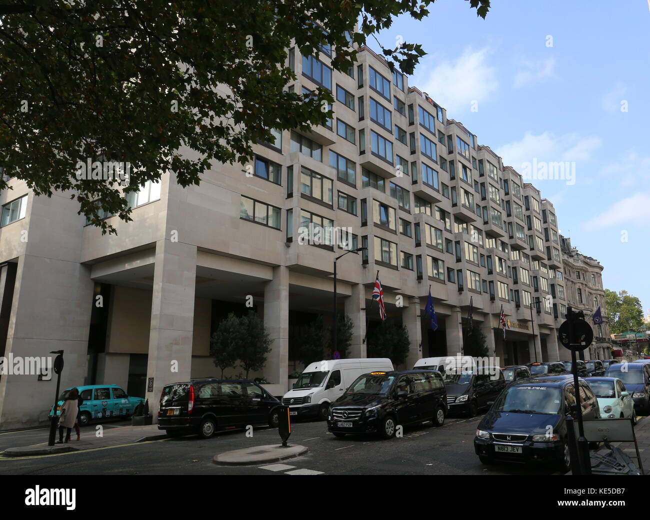 Exterior of Hotel Intercontinental Park Lane London UK October 2017 ...