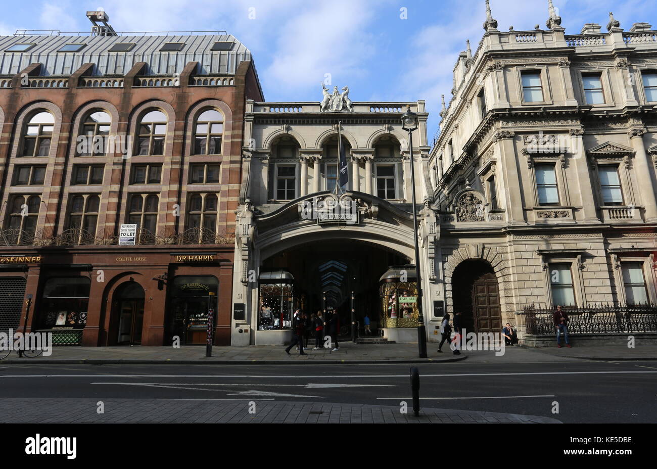 Burlington Arcade London UK October 2017 Stock Photo - Alamy