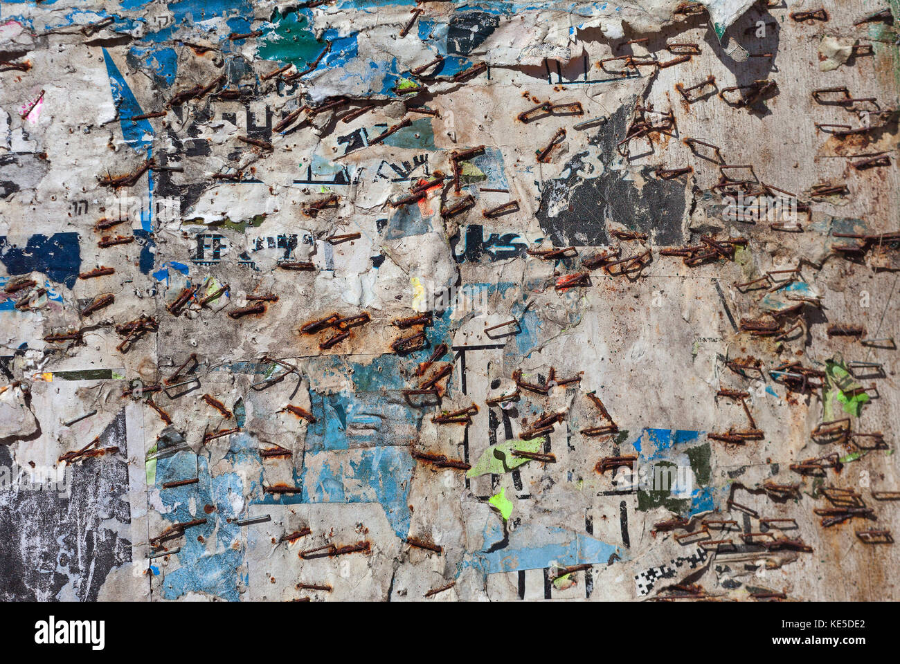 Surface of information wall in Tel Aviv Stock Photo - Alamy