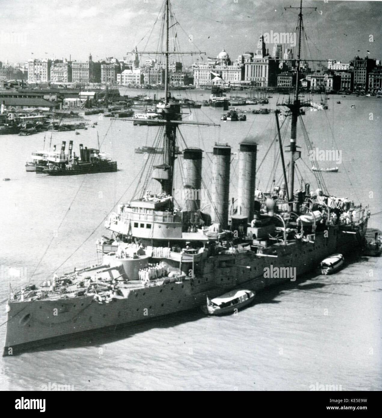 Japanese cruiser Izumo in Shanghai Stock Photo - Alamy