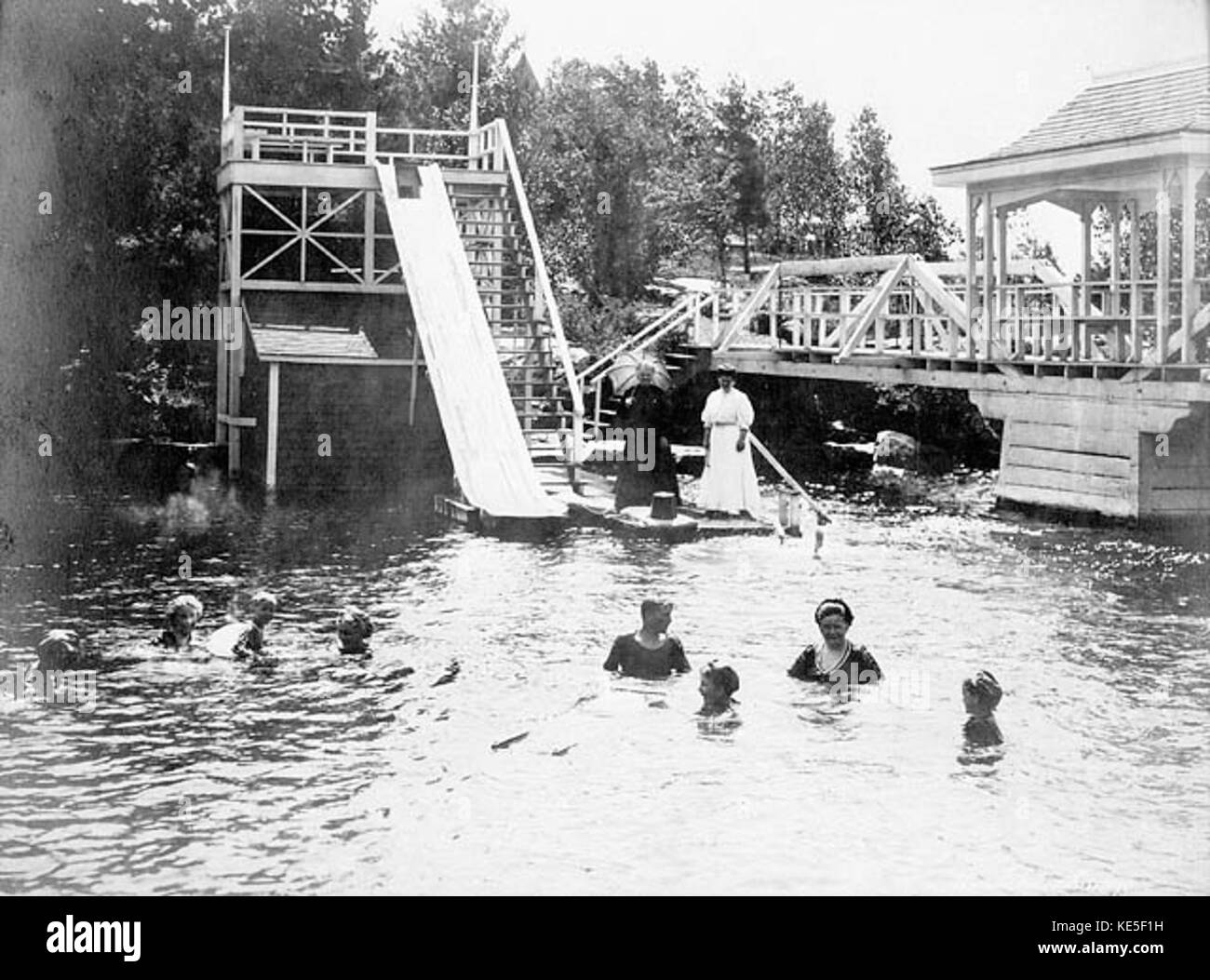 Swimming pool water lanes Black and White Stock Photos & Images - Alamy