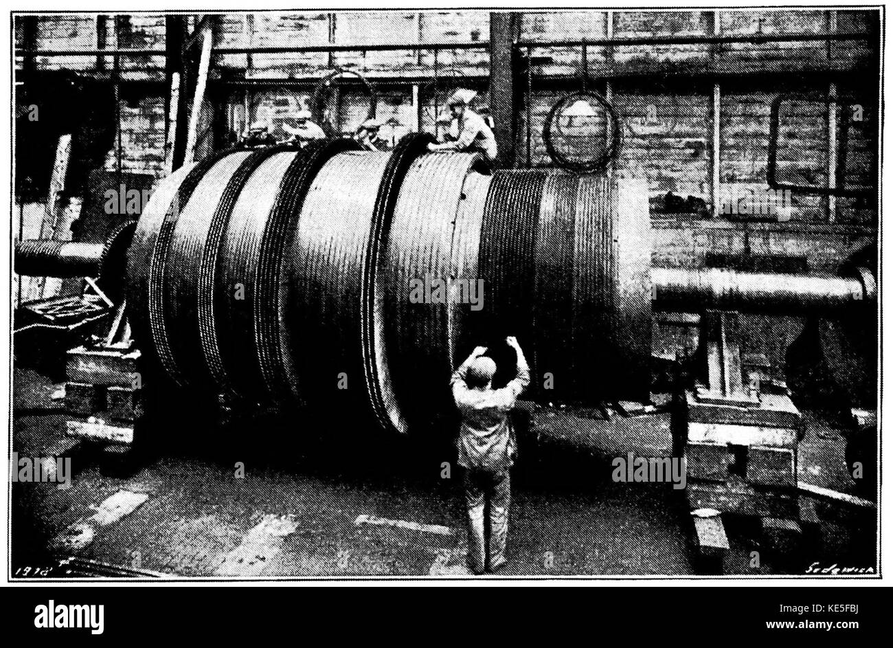 The Steam Turbine, 1911 Fig 20 Blading a Turbine at the Turbinia Works ...