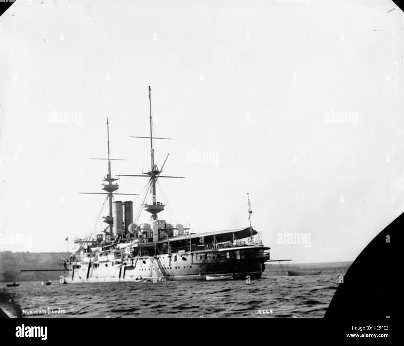 HMS Renown at Halifax circa 1890s LAC 3399083 Stock Photo - Alamy