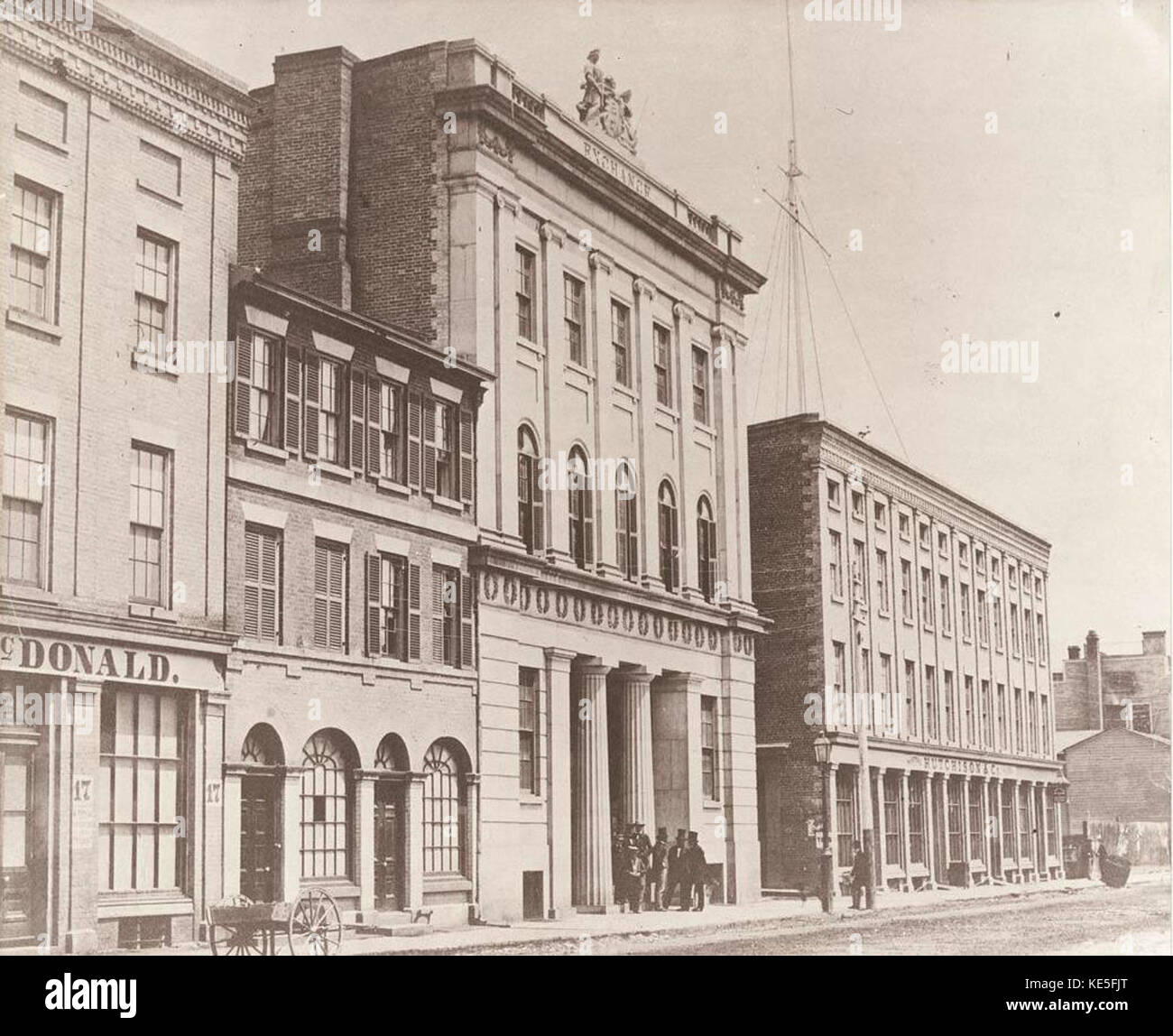 The Exchange 1856 Stock Photo - Alamy