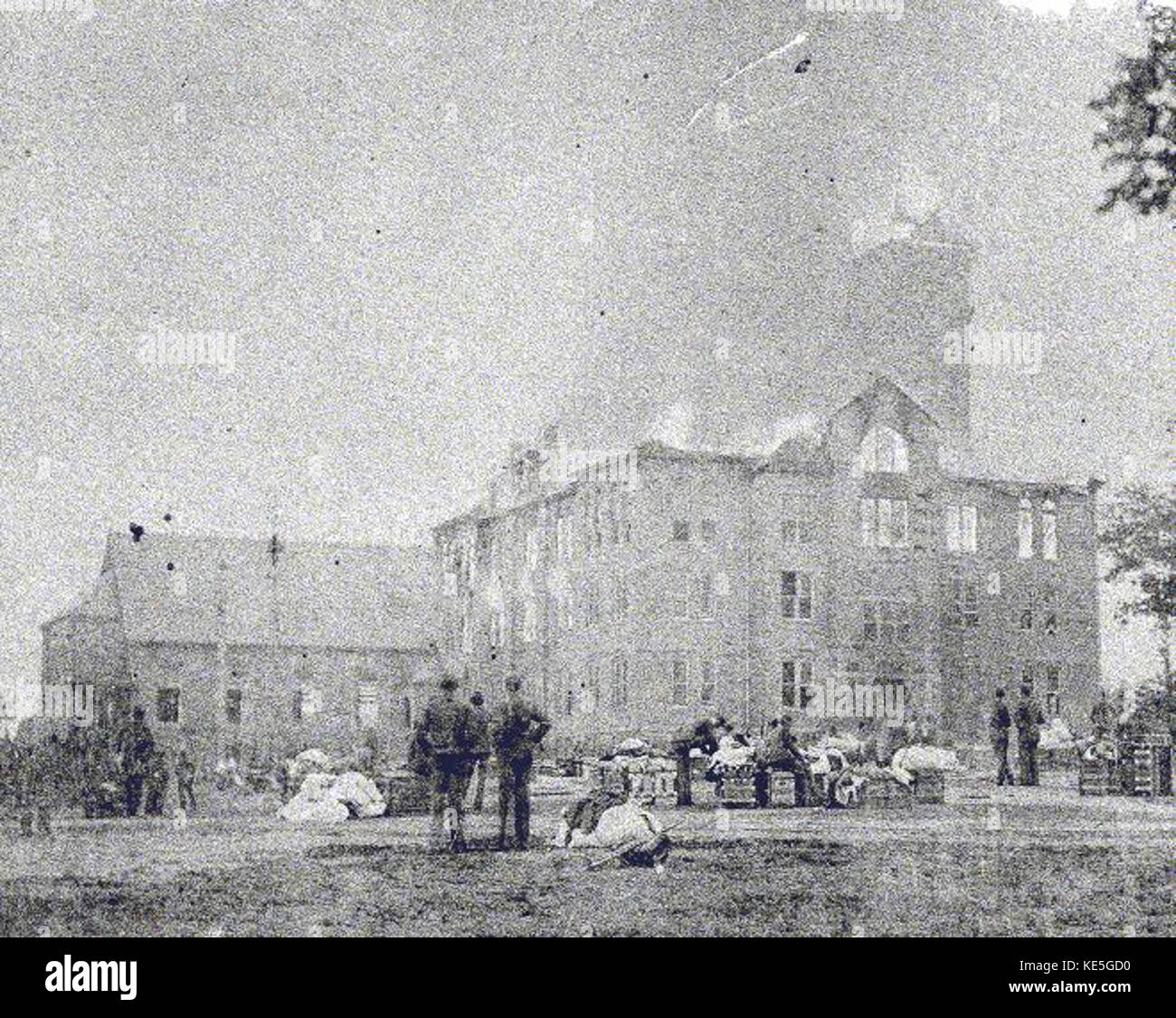 Tillman Hall fire 1894 Stock Photo - Alamy