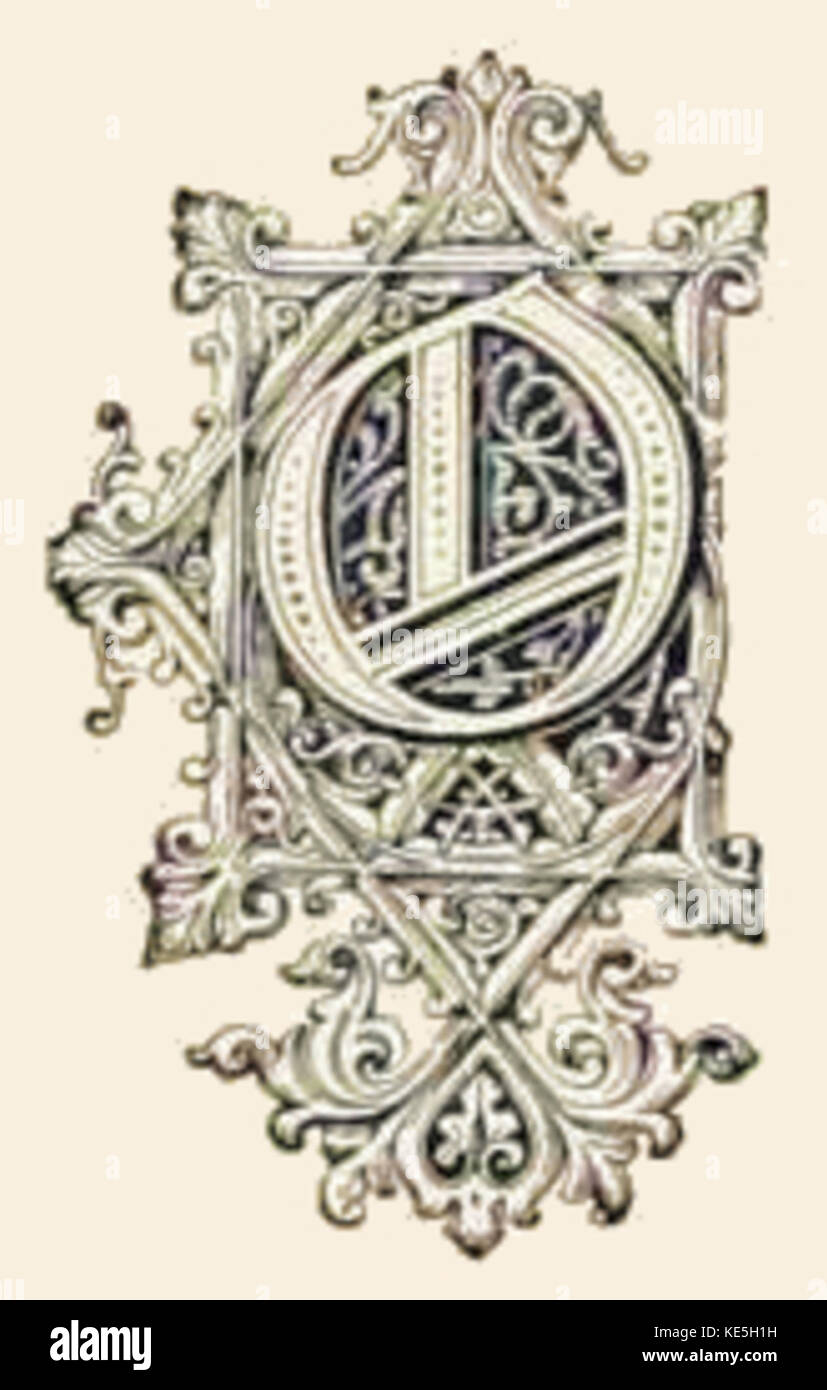 Vintage O Image Stock Photo - Alamy