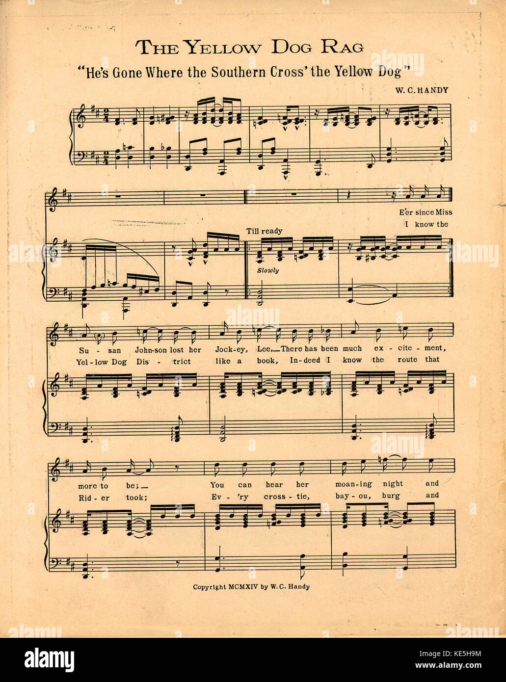 Yellow Dog Rag 1 Stock Photo - Alamy