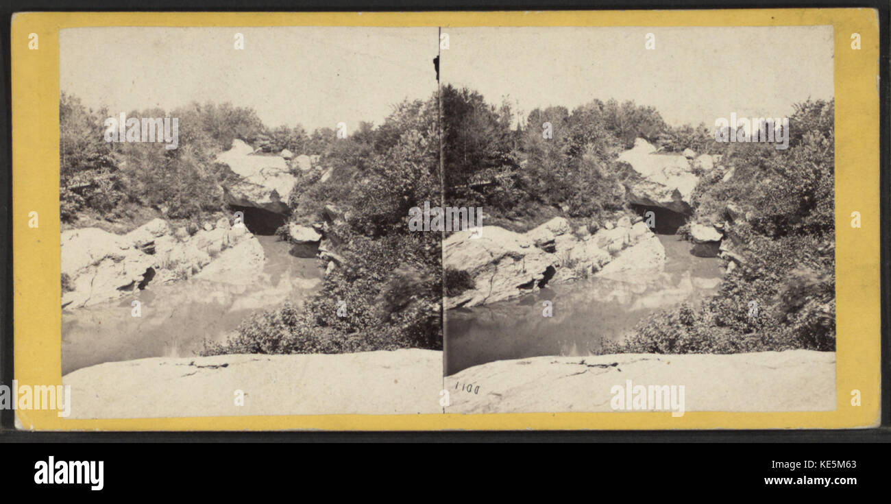 The Cave, from the Ramble, by T. C. Roche Stock Photo - Alamy