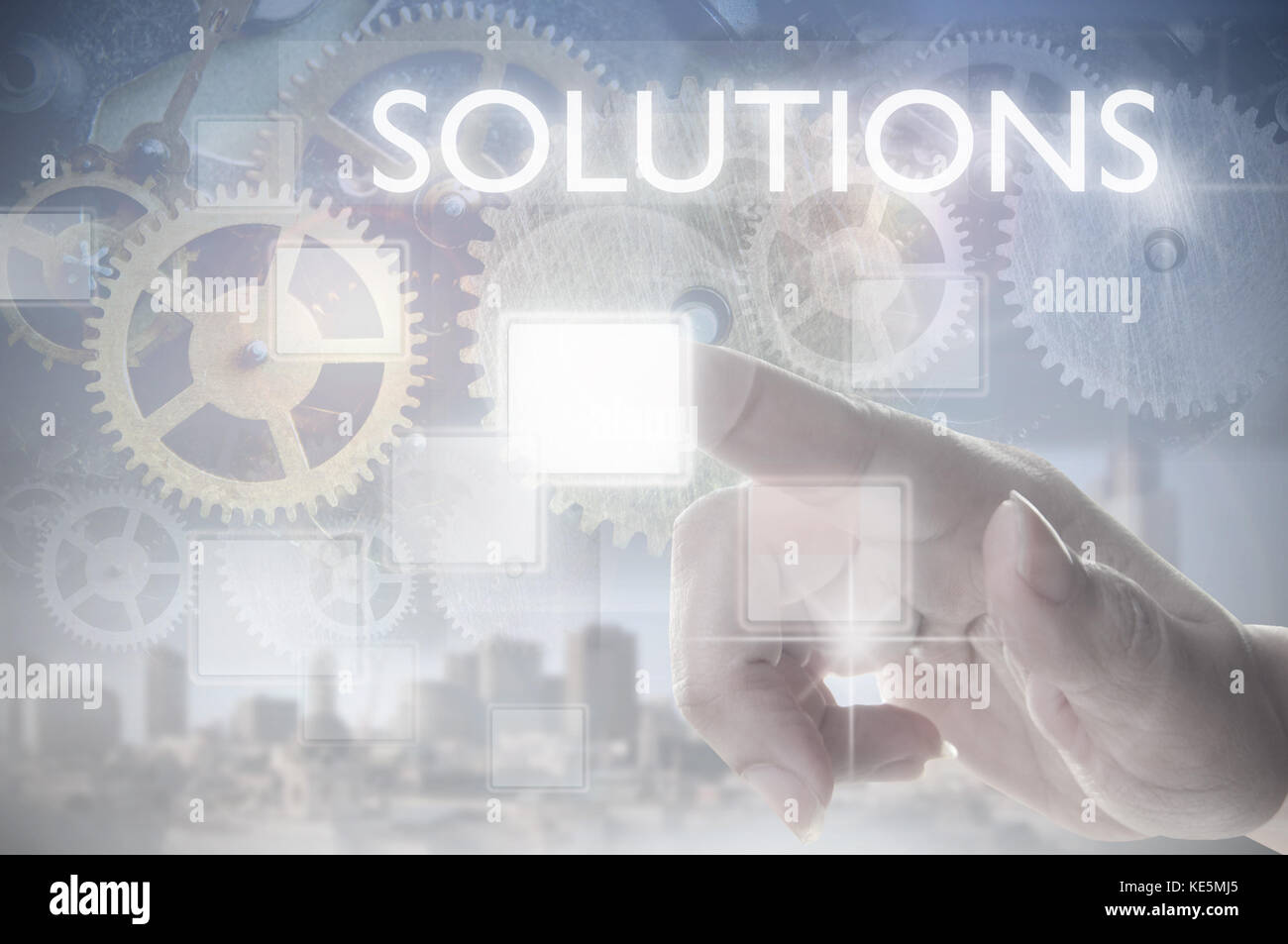 Finger touching a touchpad hi-res stock photography and images - Alamy