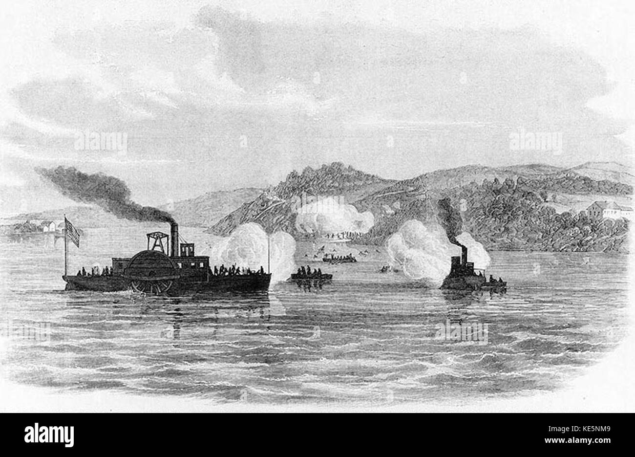 USS Thomas Freeborn at Matthias Point Stock Photo - Alamy