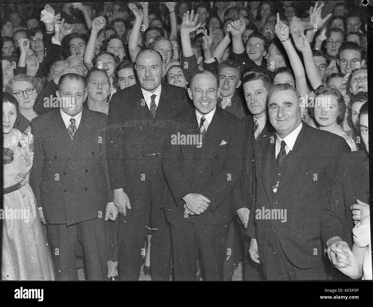 24973 Mr Lang and Mr McKell at Waterloo Town Hall taken for The Century ...