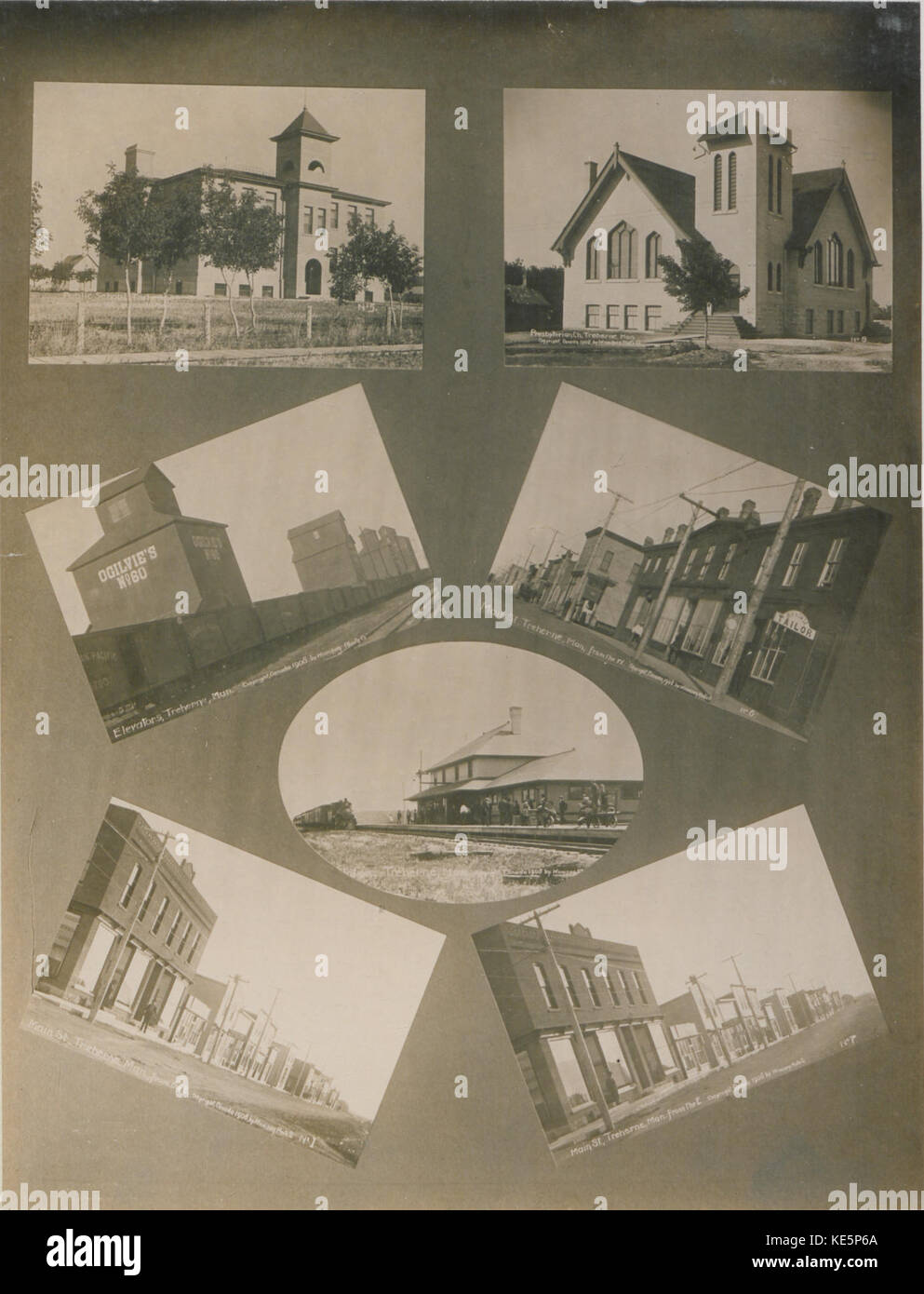 Views of Treherne, Manitoba (HS85 10 20404 Stock Photo - Alamy