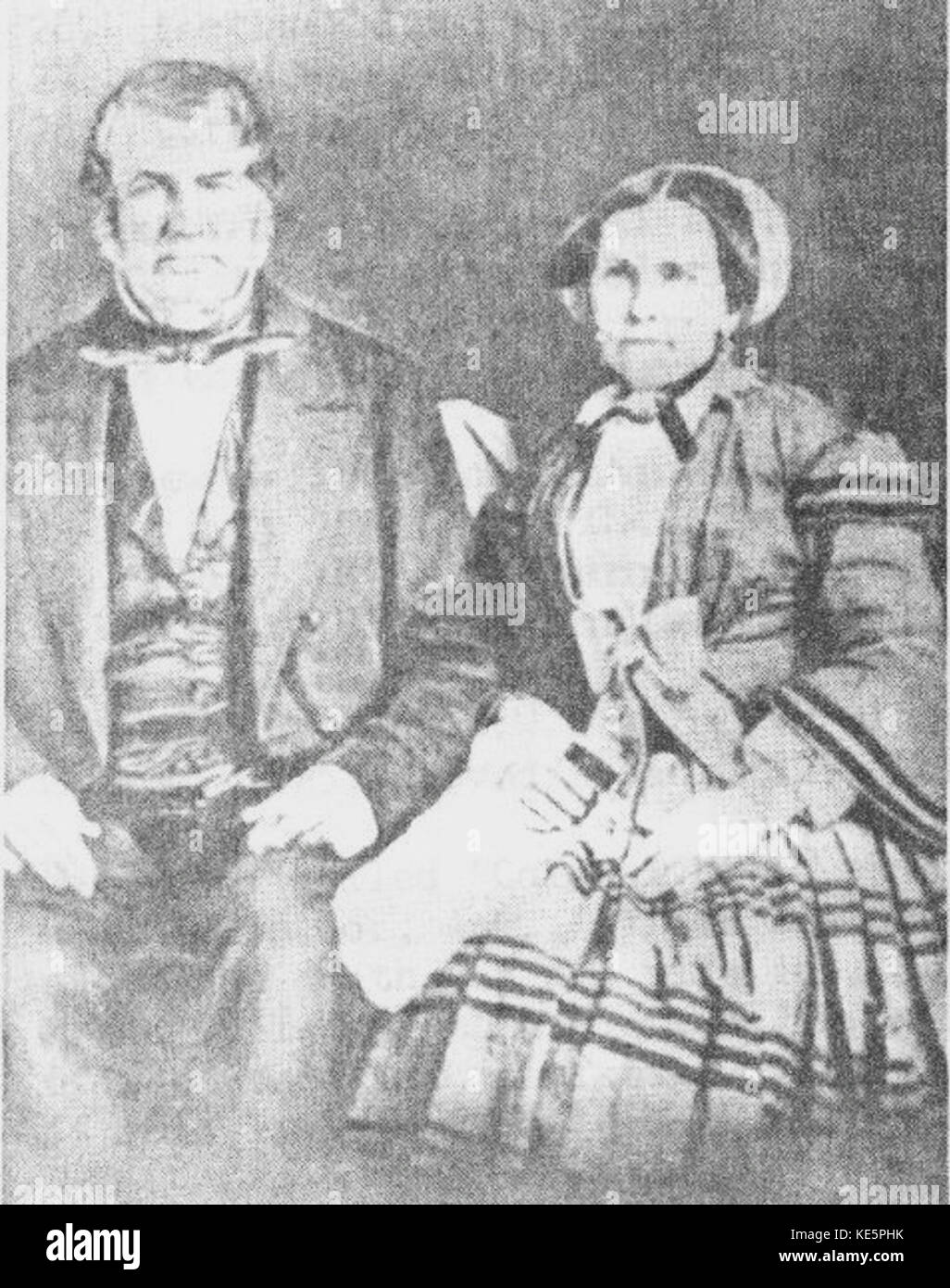 William Blount McClellan and wife Martha Stock Photo - Alamy