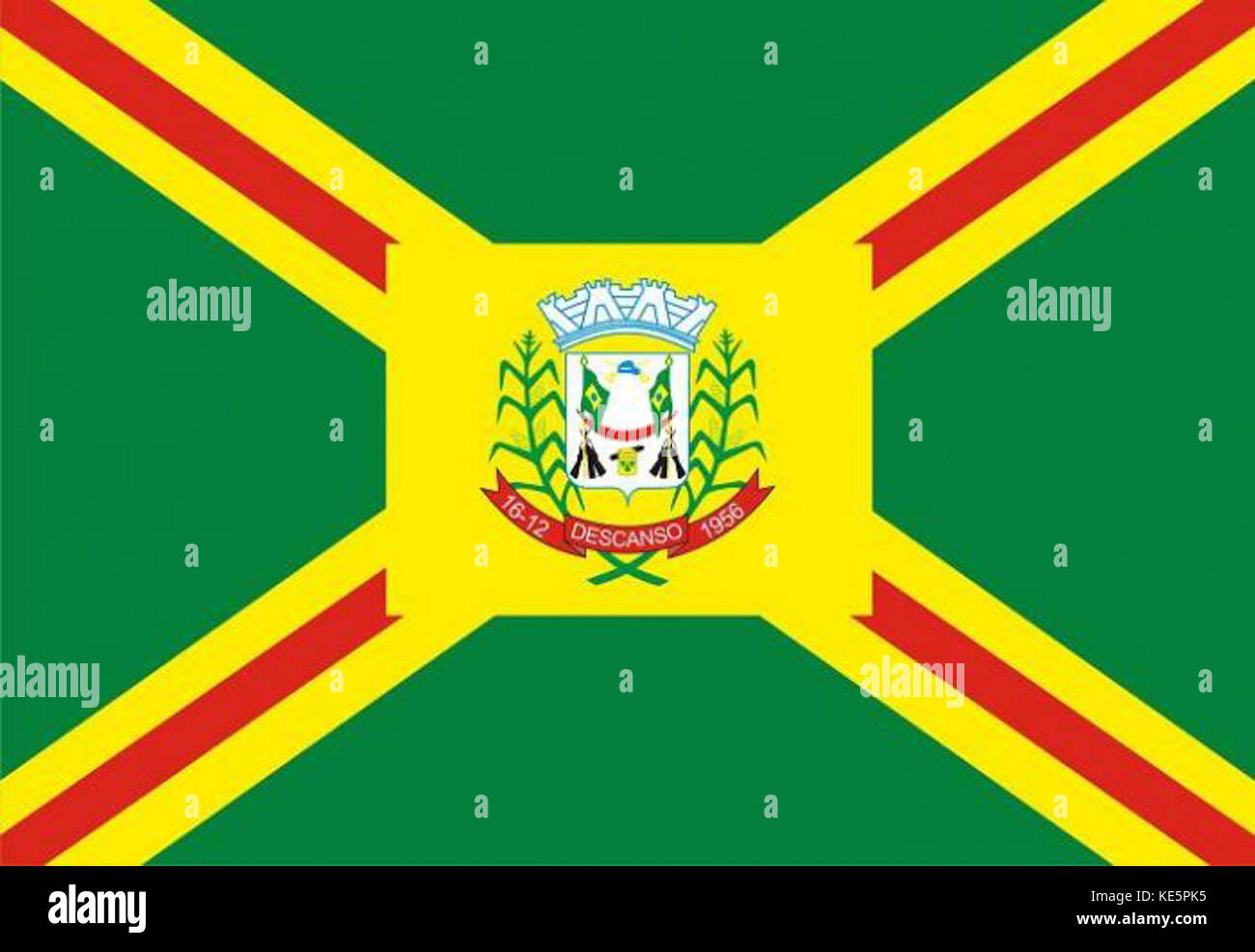 This image features a flag representing a symbol of rest, possibly ...