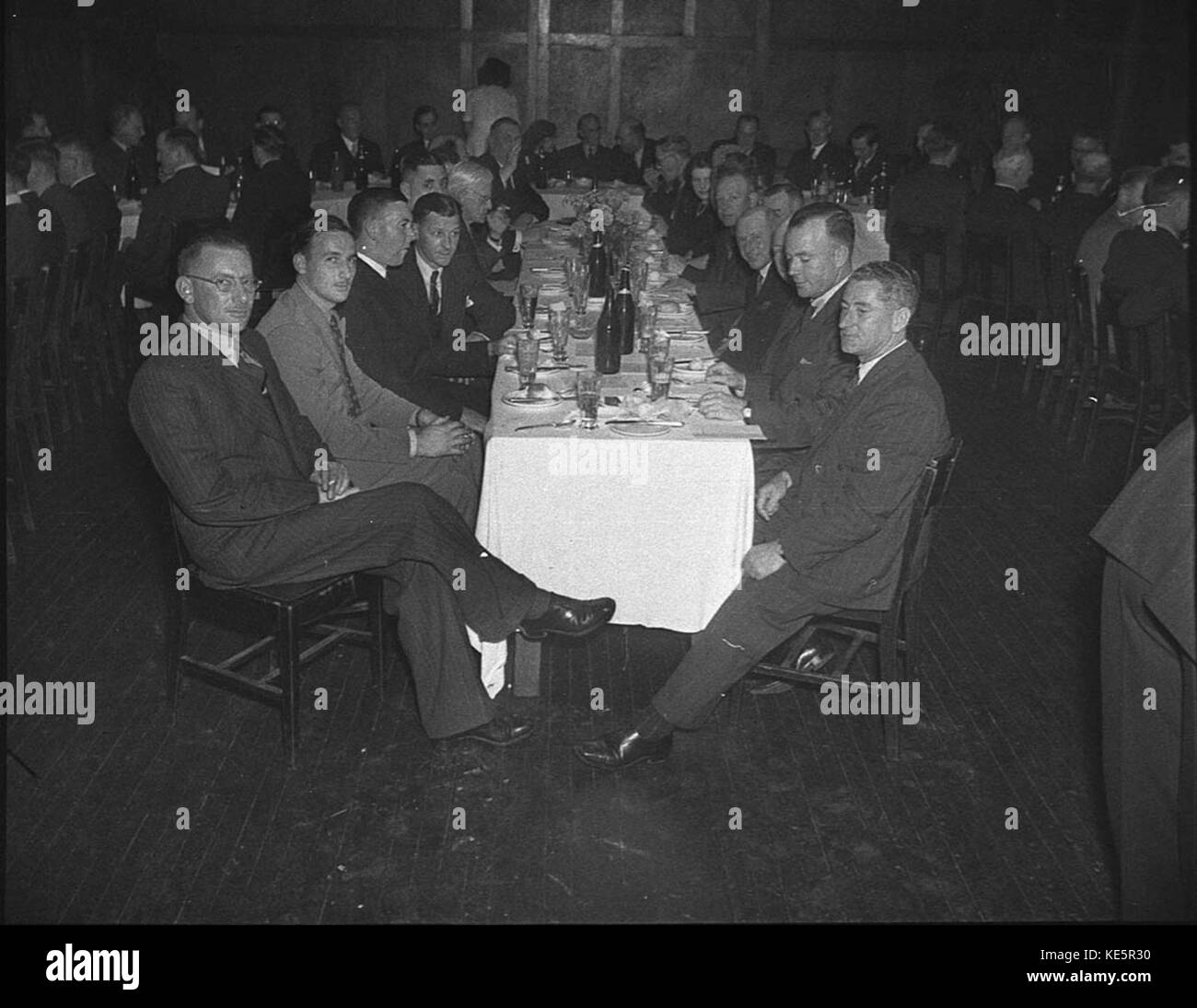 31691 Leather workers dinner at Sargents Stock Photo - Alamy