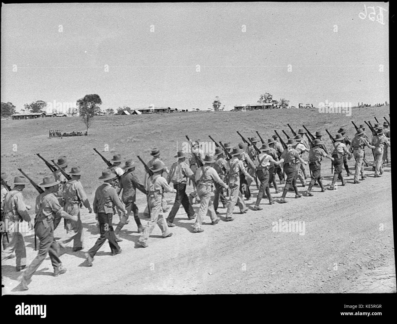 Training site in camp Black and White Stock Photos & Images - Alamy