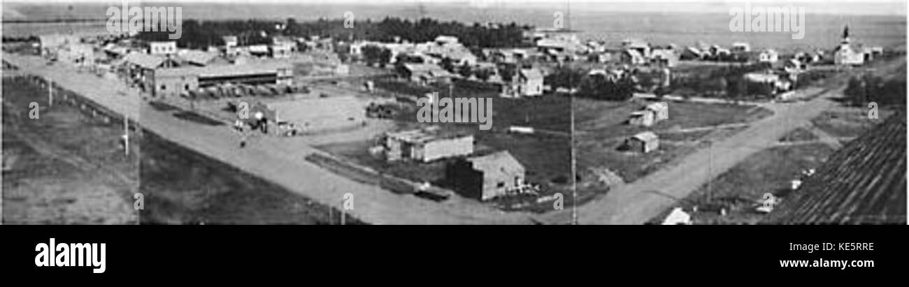 This image from 1935 captures the town of Eatonia, offering a ...