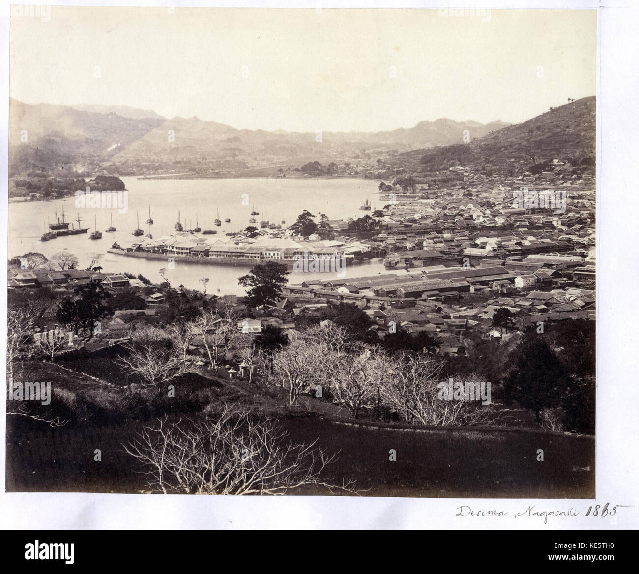 Nagasaki in 1865 10 Stock Photo - Alamy