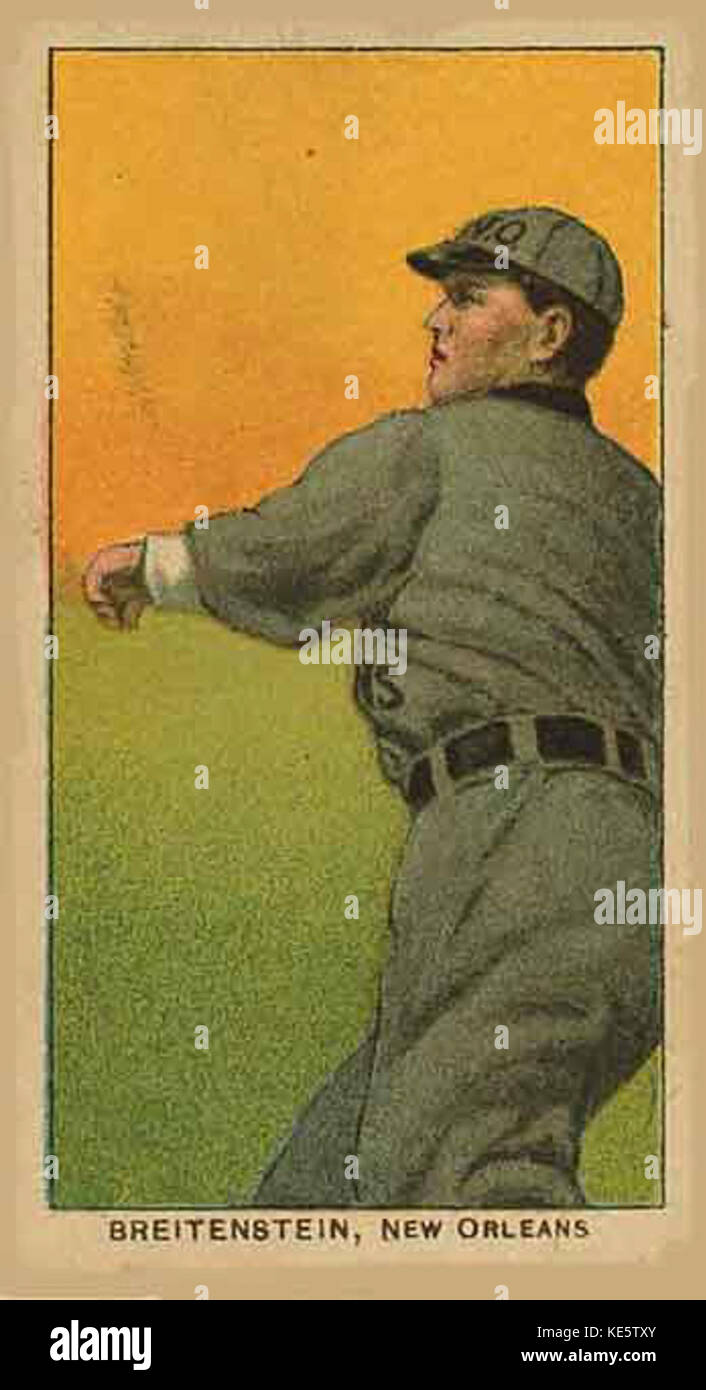 Ted Breitenstein baseball card Stock Photo - Alamy