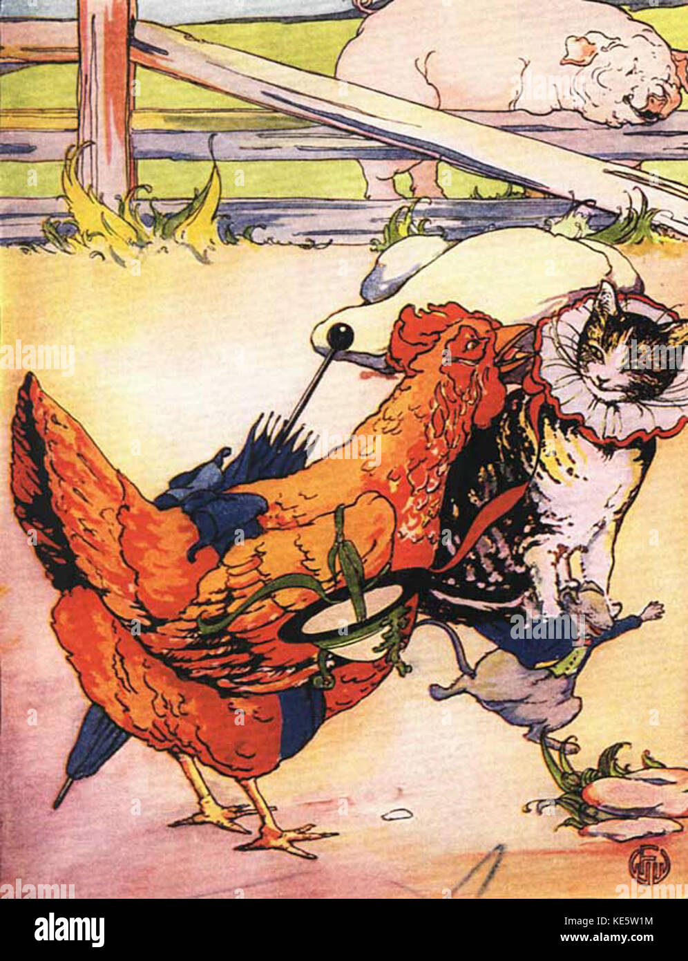 The Little Red Hen who will plant Stock Photo - Alamy