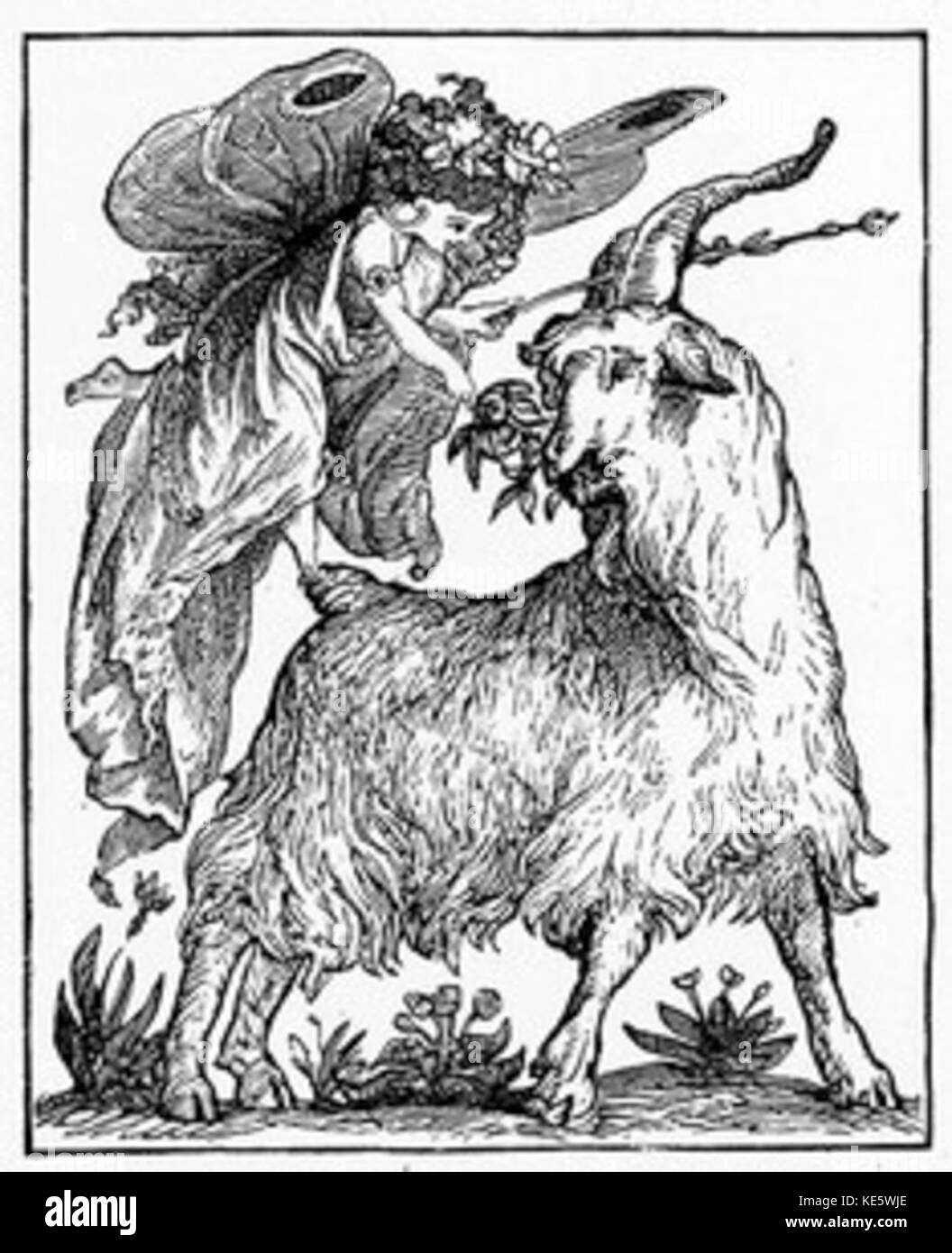 The Goat and The Fairy Stock Photo - Alamy