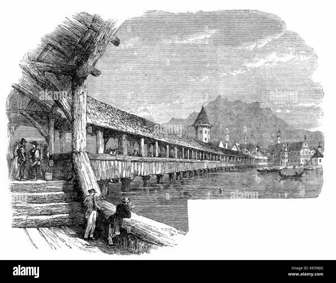 The Chapel Bridge Stock Photo - Alamy