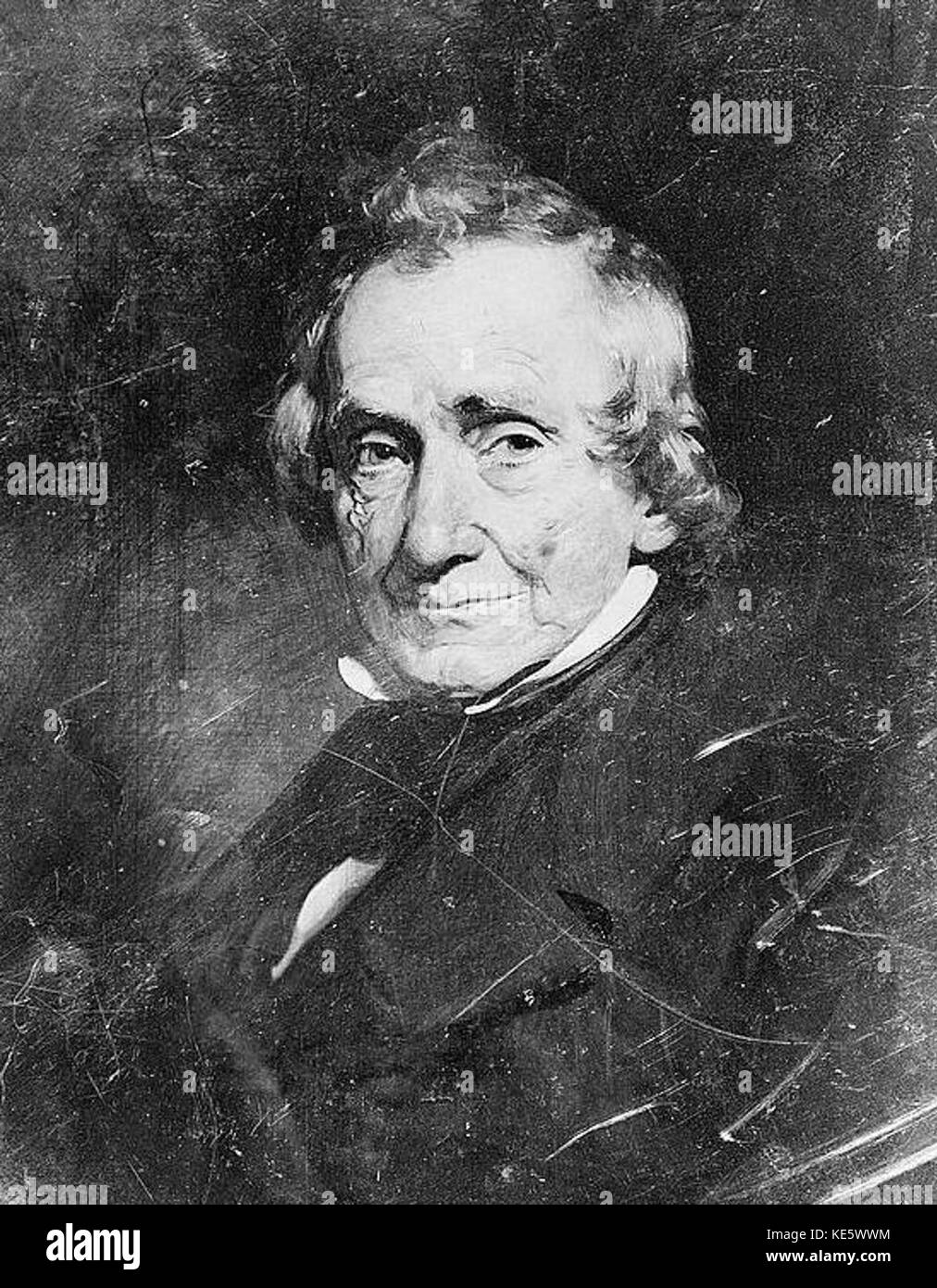 A photographic portrait of Thomas Sully, an American painter, taken by ...