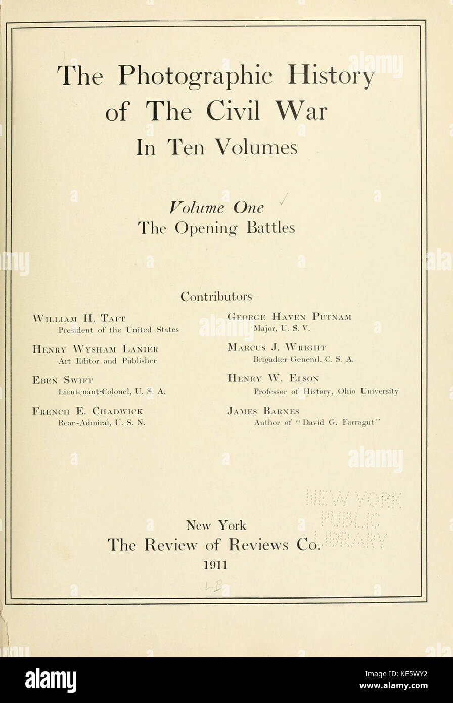 A page from 'The Photographic History of The Civil War,' featuring ...
