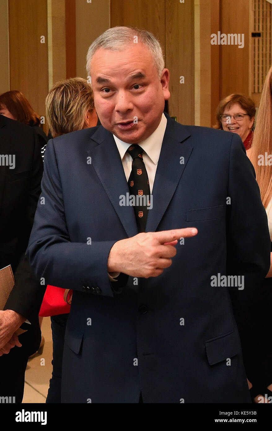 His Royal Highness Sultan Nazrin Shah of Perak, Malaysia speaking to ...