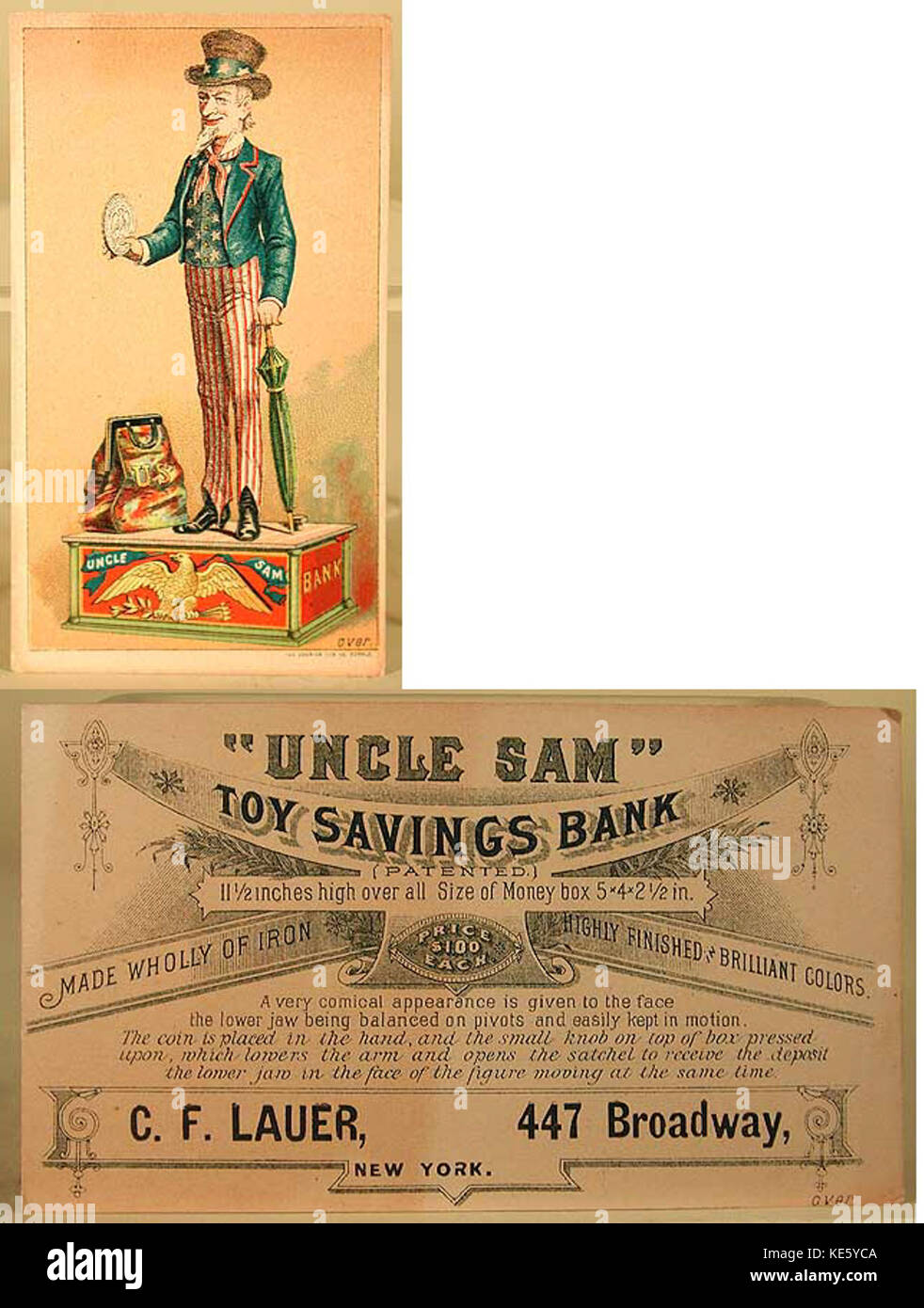 Uncle Sam coin bank Stock Photo - Alamy