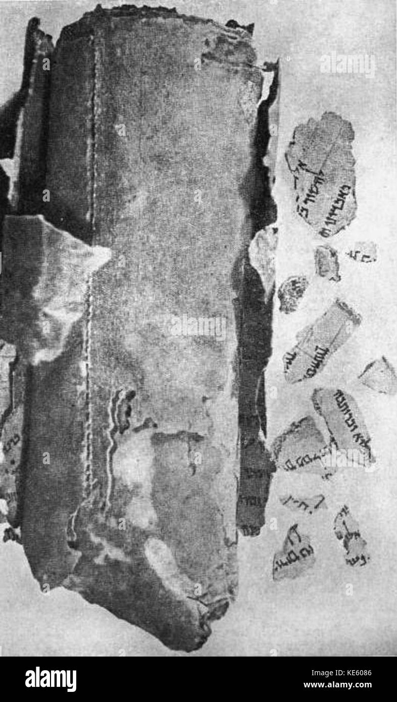 Dead Sea Scroll Before Unraveled Stock Photo - Alamy