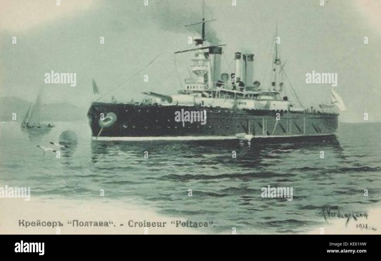 Russian battleship Poltava Stock Photo - Alamy