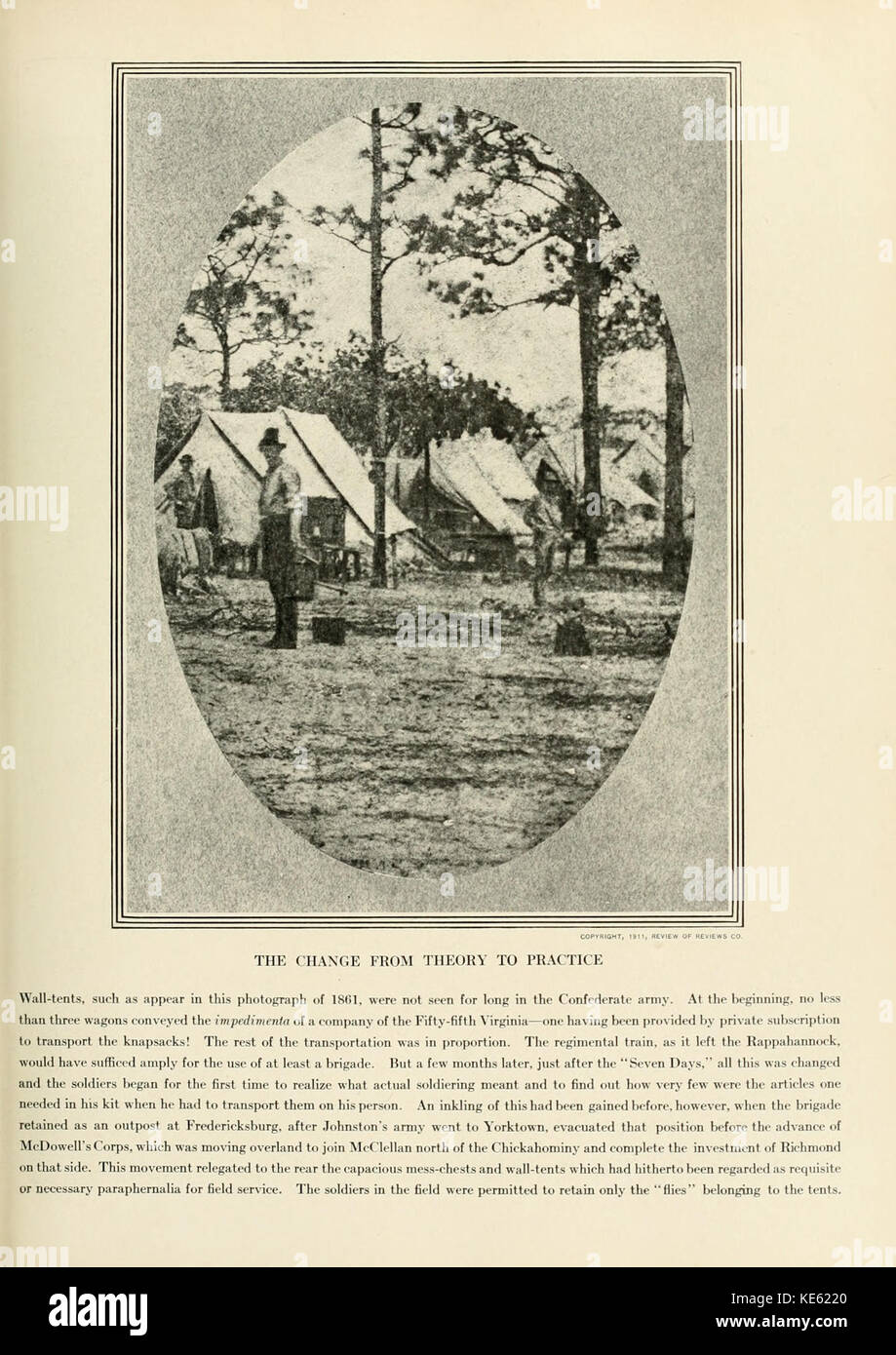 This page from 'The Photographic History of the Civil War' features a ...