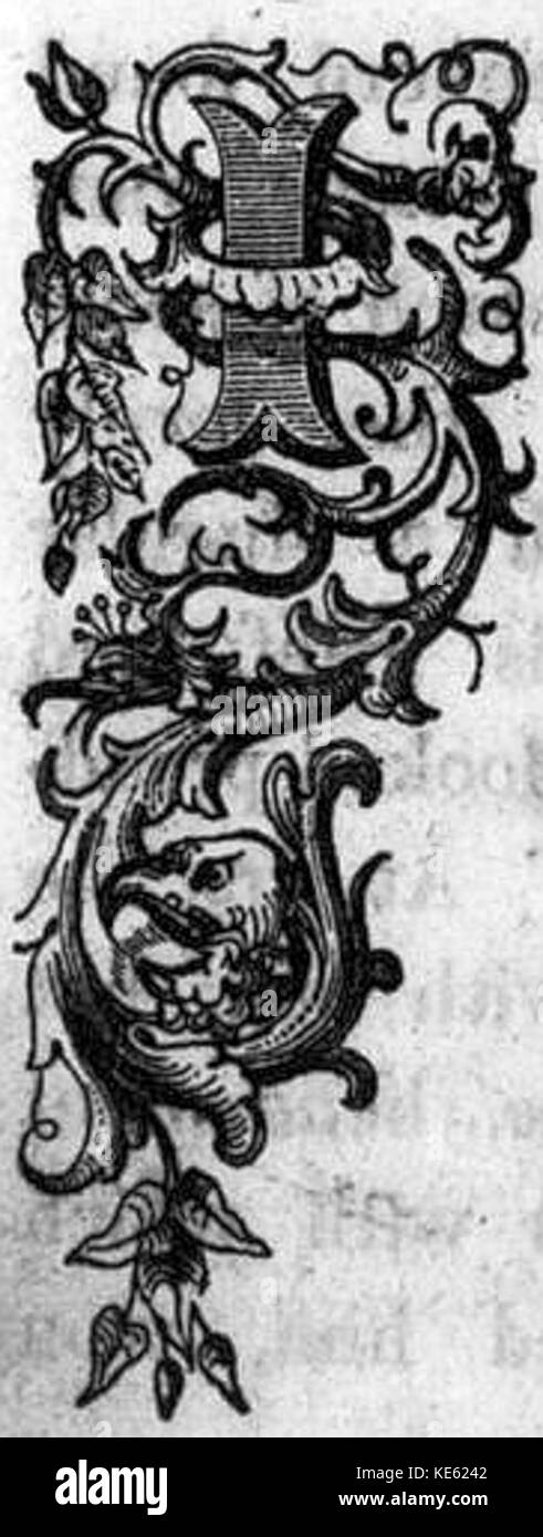 Tall Drop Cap I Stock Photo - Alamy