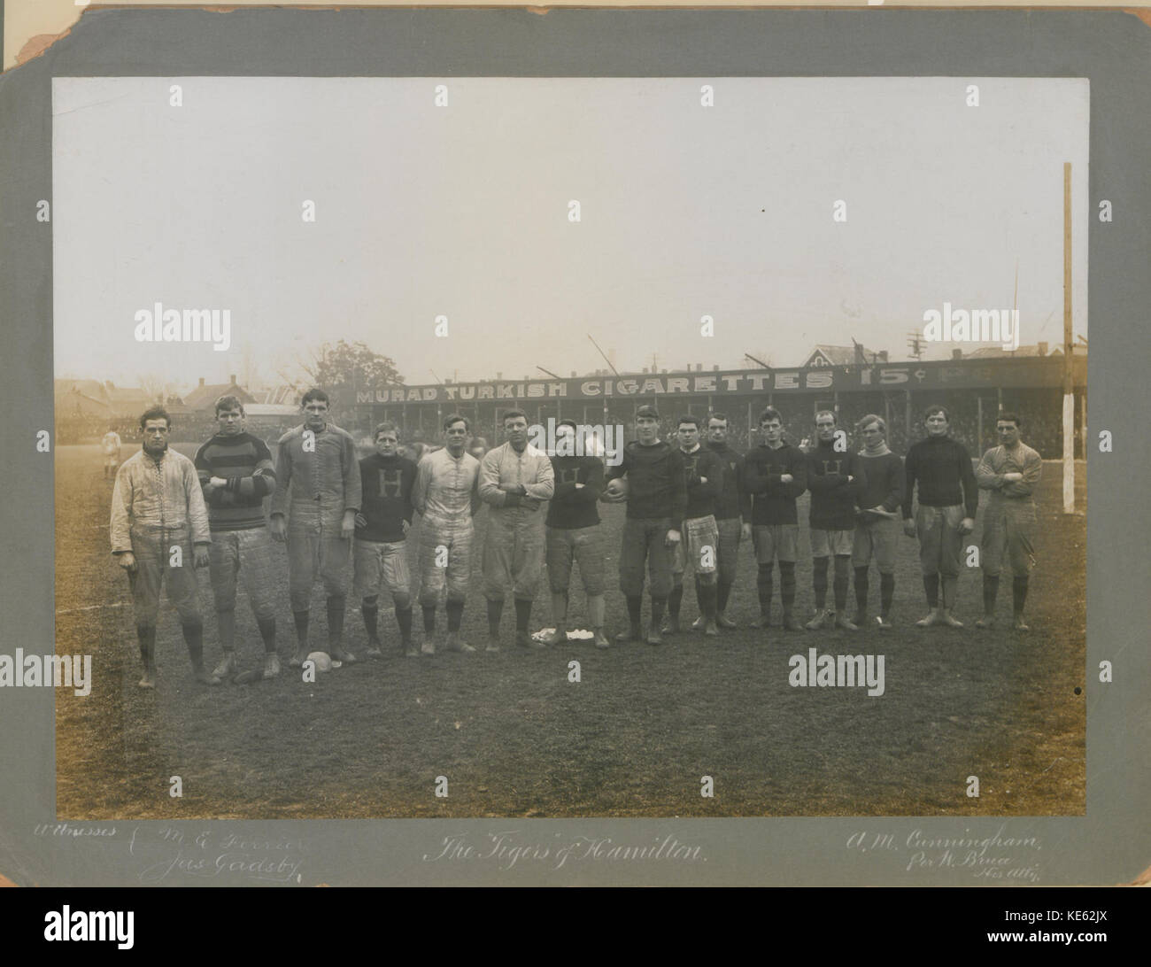 The Tigers of Hamilton football team (HS85 10 17806 Stock Photo - Alamy
