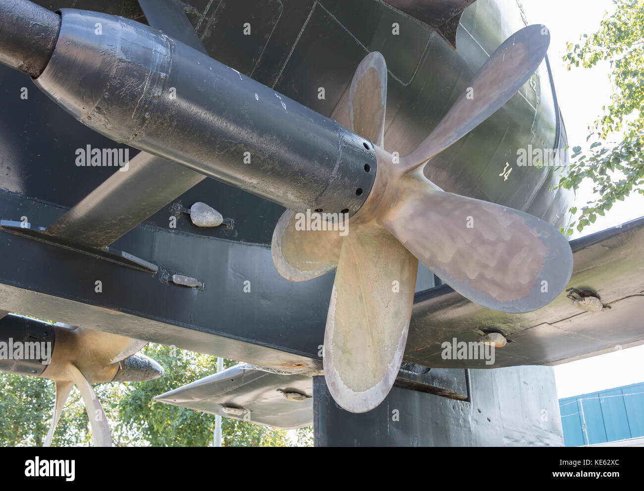 U-Boat prop on the back of the boat - The Netherlands Stock Photo - Alamy