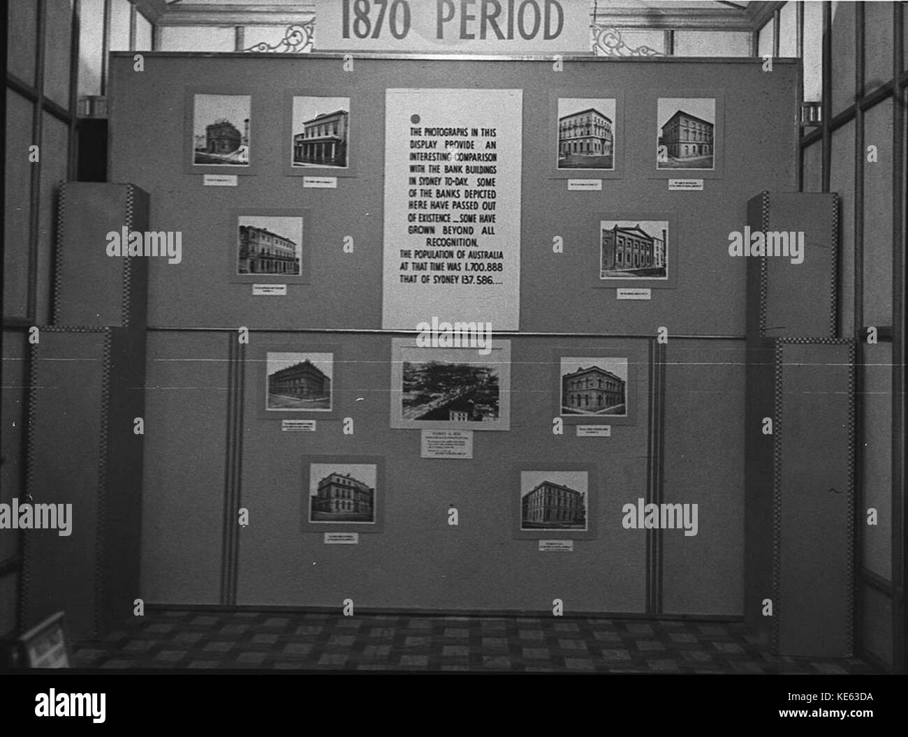 17218 Historical display in the Rural Bank building Stock Photo - Alamy