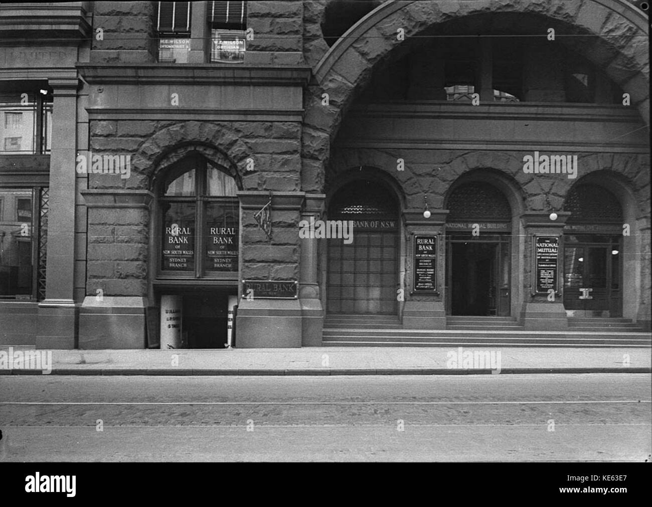Old national mutual building Black and White Stock Photos & Images - Alamy