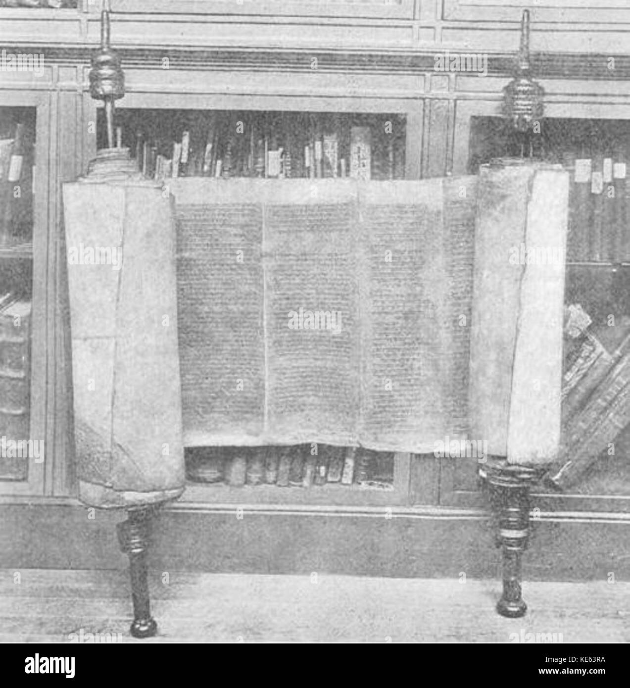 Ancient torah scroll Black and White Stock Photos & Images - Alamy