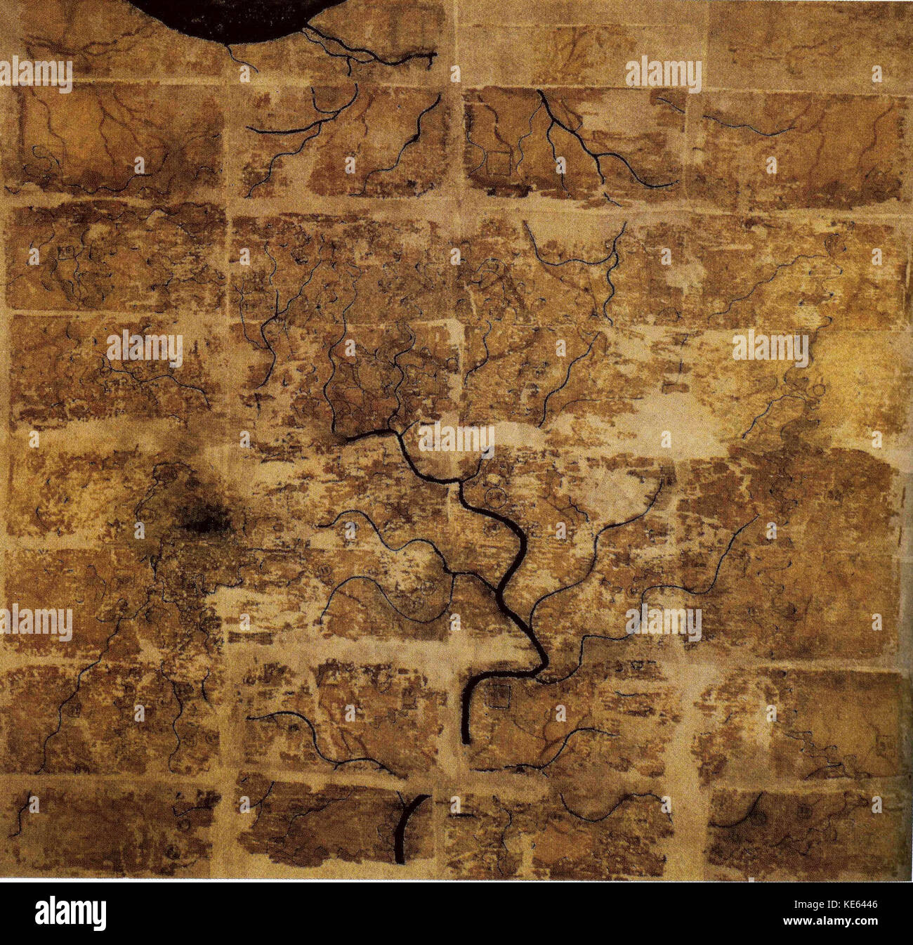 Western Han Mawangdui Silk Map Stock Photo - Alamy