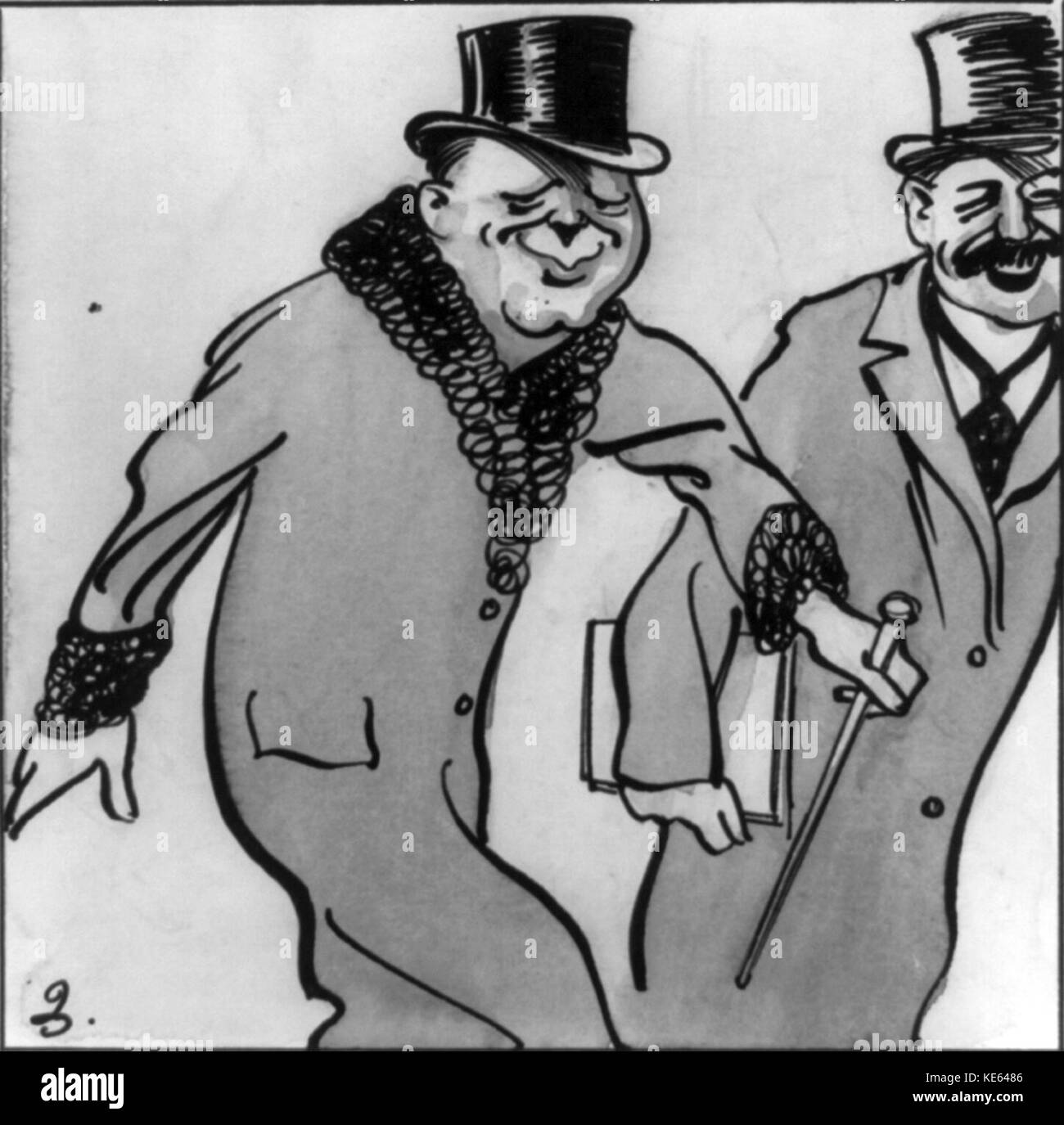 Winston Churchill by Henry Mayo Bateman ca. 1912 Stock Photo - Alamy