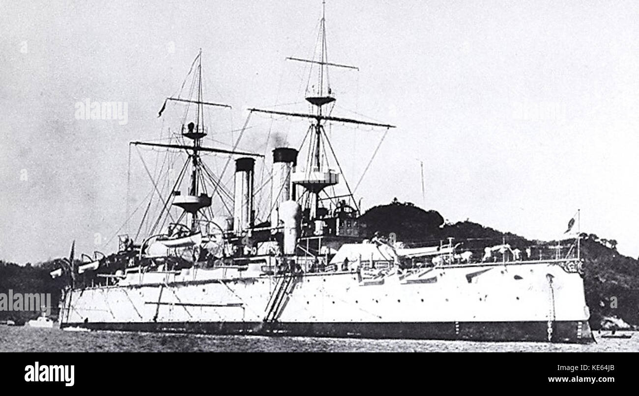 Japanese battleship yashima hi-res stock photography and images - Alamy