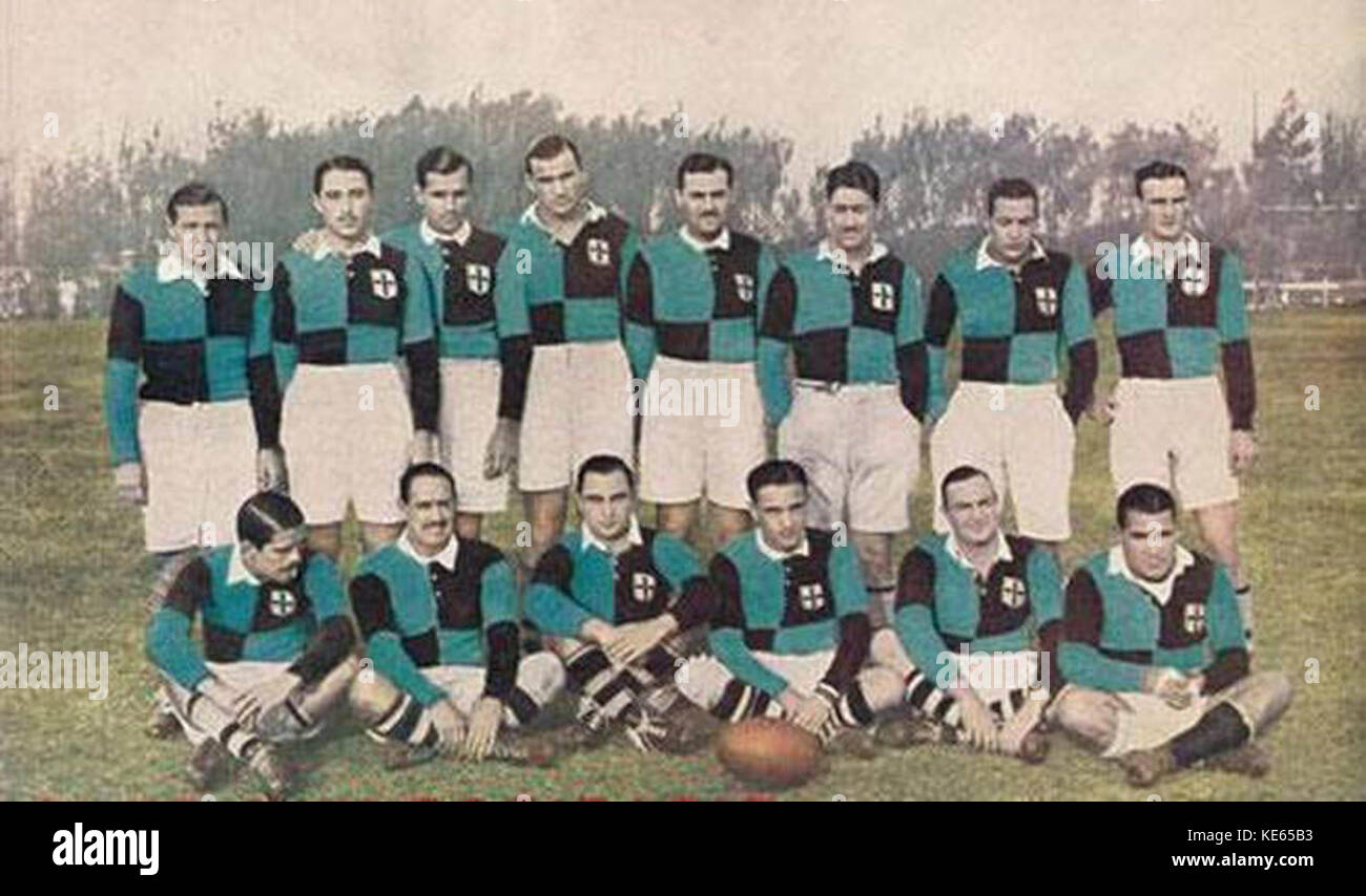 Universitario BA rugby 1931 Stock Photo - Alamy