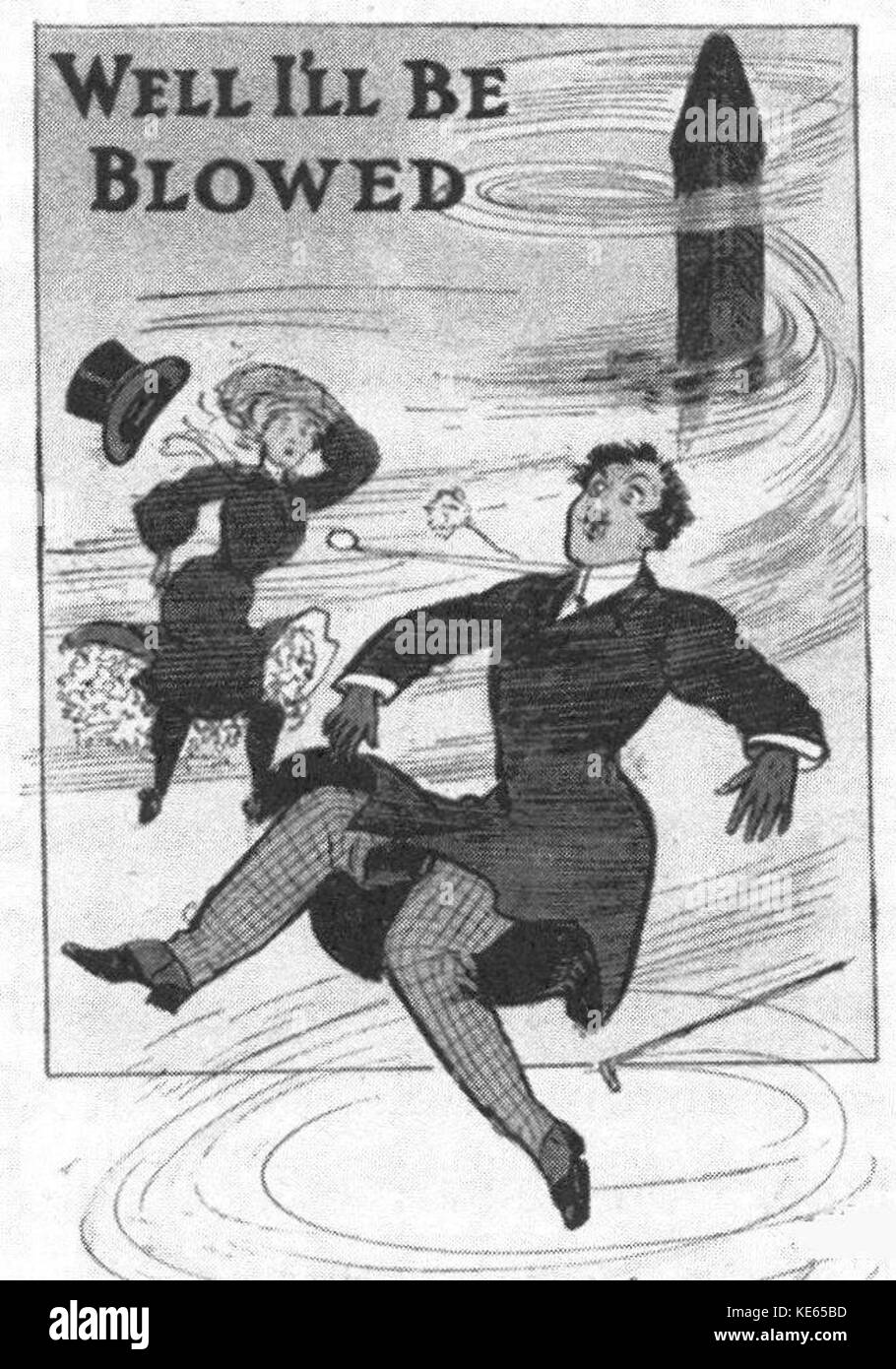 Well I'll be blowed postcard 1905 Stock Photo - Alamy