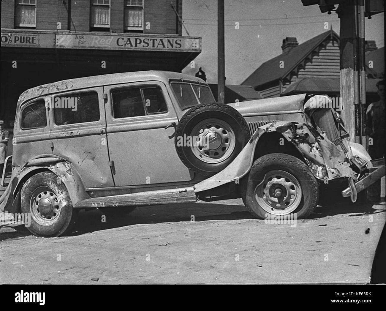 Car smash Black and White Stock Photos & Images - Alamy