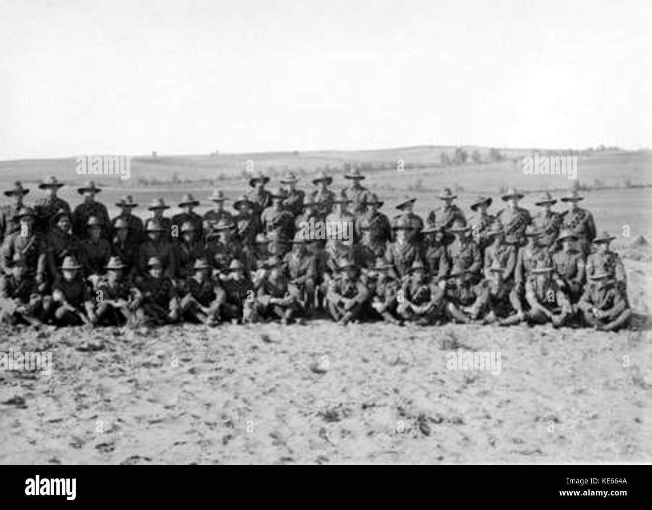 Auckland Mounted Rifles Regiment officers and NCOs Stock Photo - Alamy