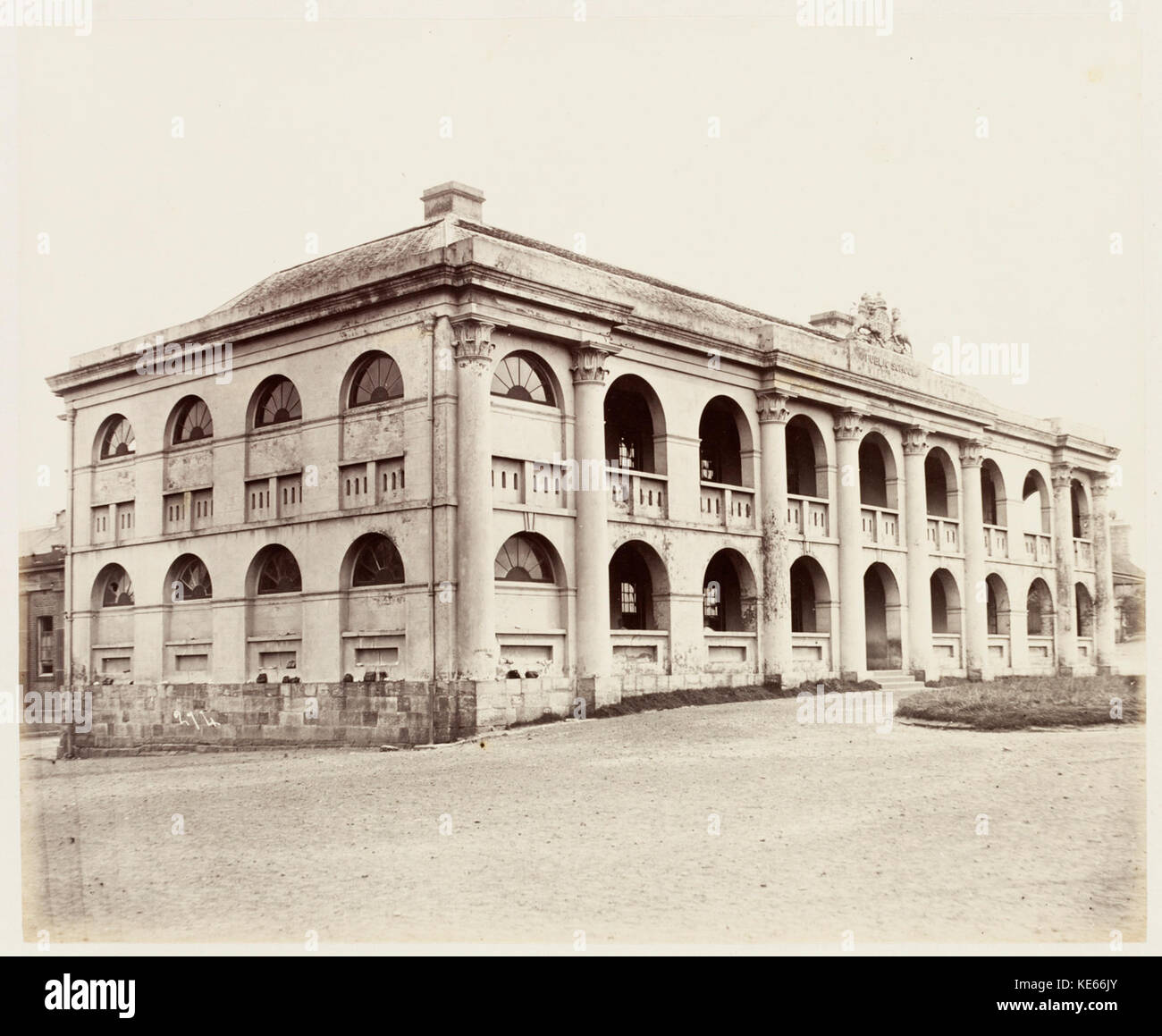 Photograph of the Public School at Fort Street, SH 684, showcasing the ...