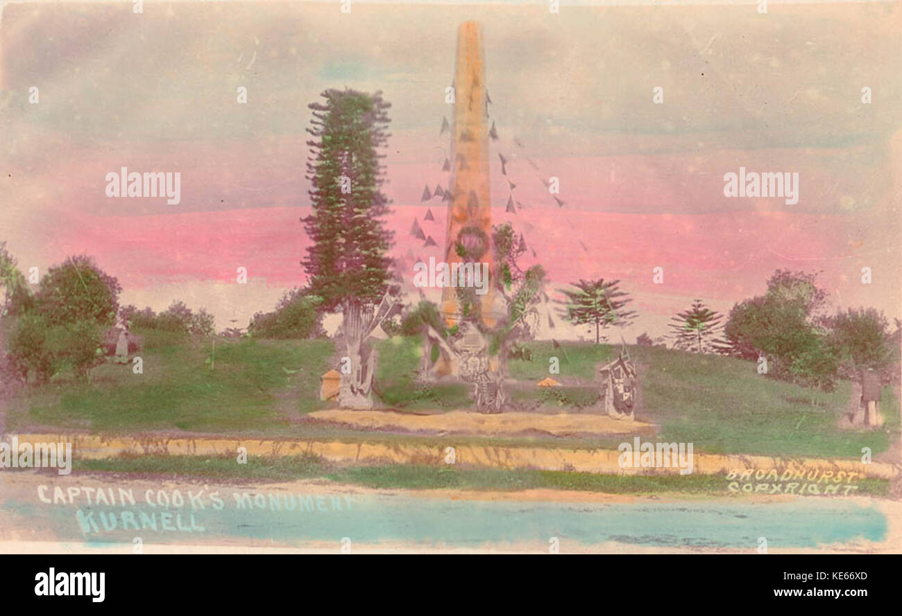 The Captain Cook Monument in Kurnell, Australia, commemorates Captain ...